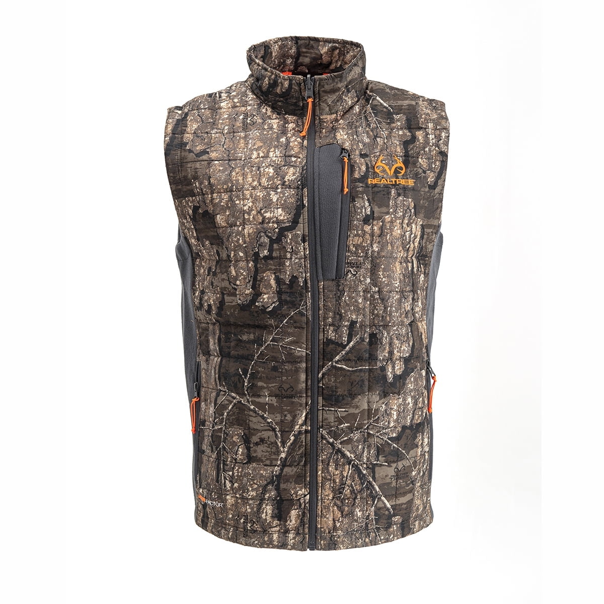 Realtree Men's Timber Camo Hunting Pro Staff Reversible Hybrid Puffer ...
