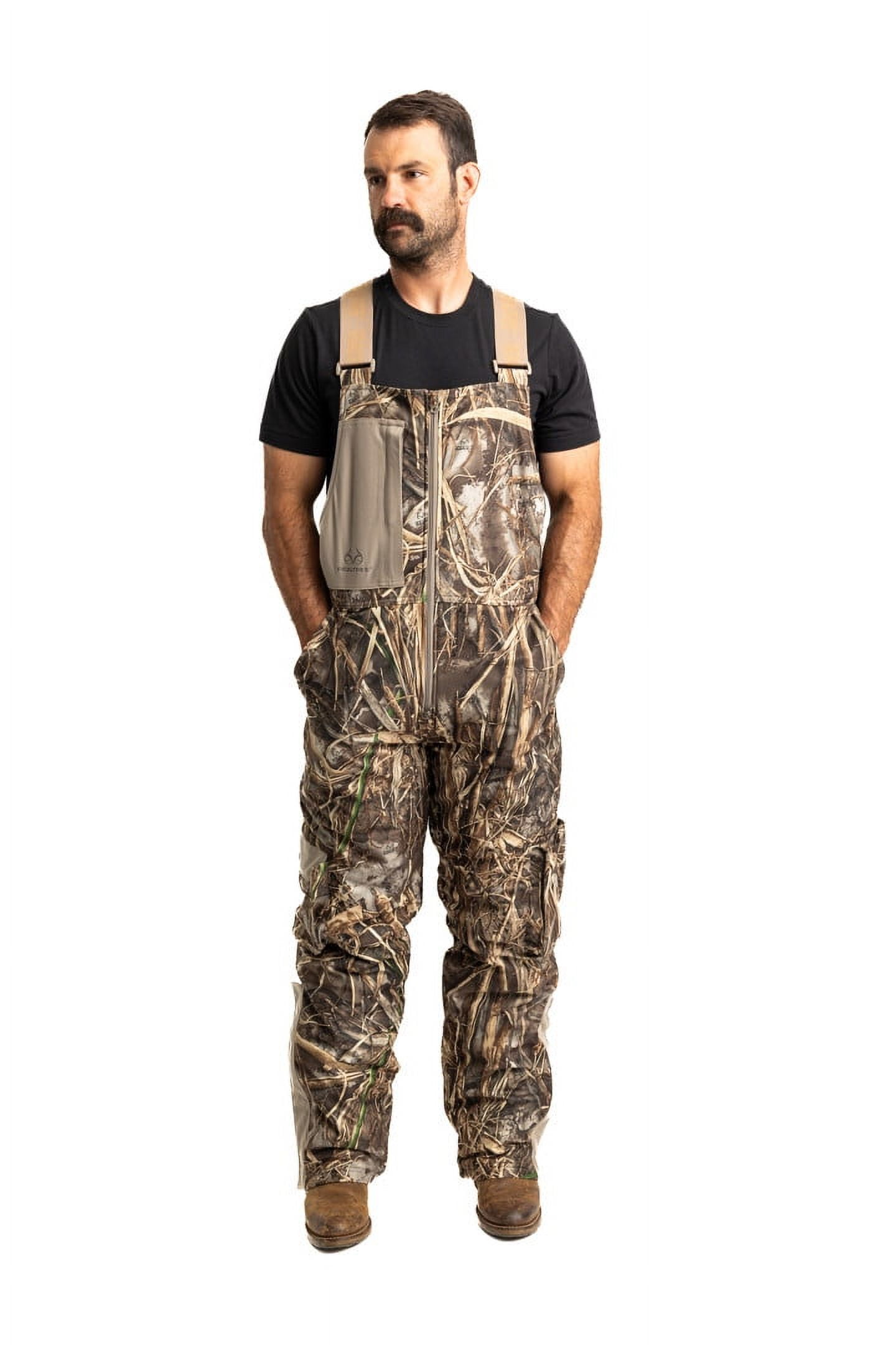 Realtree Men's Hunting Overalls | Waterproof Insulated Camouflage Bibs ...