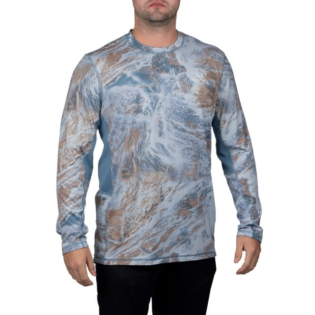 Realtree Mens Long Sleeve Jersey Recycled Polyester Reversible UPF ...