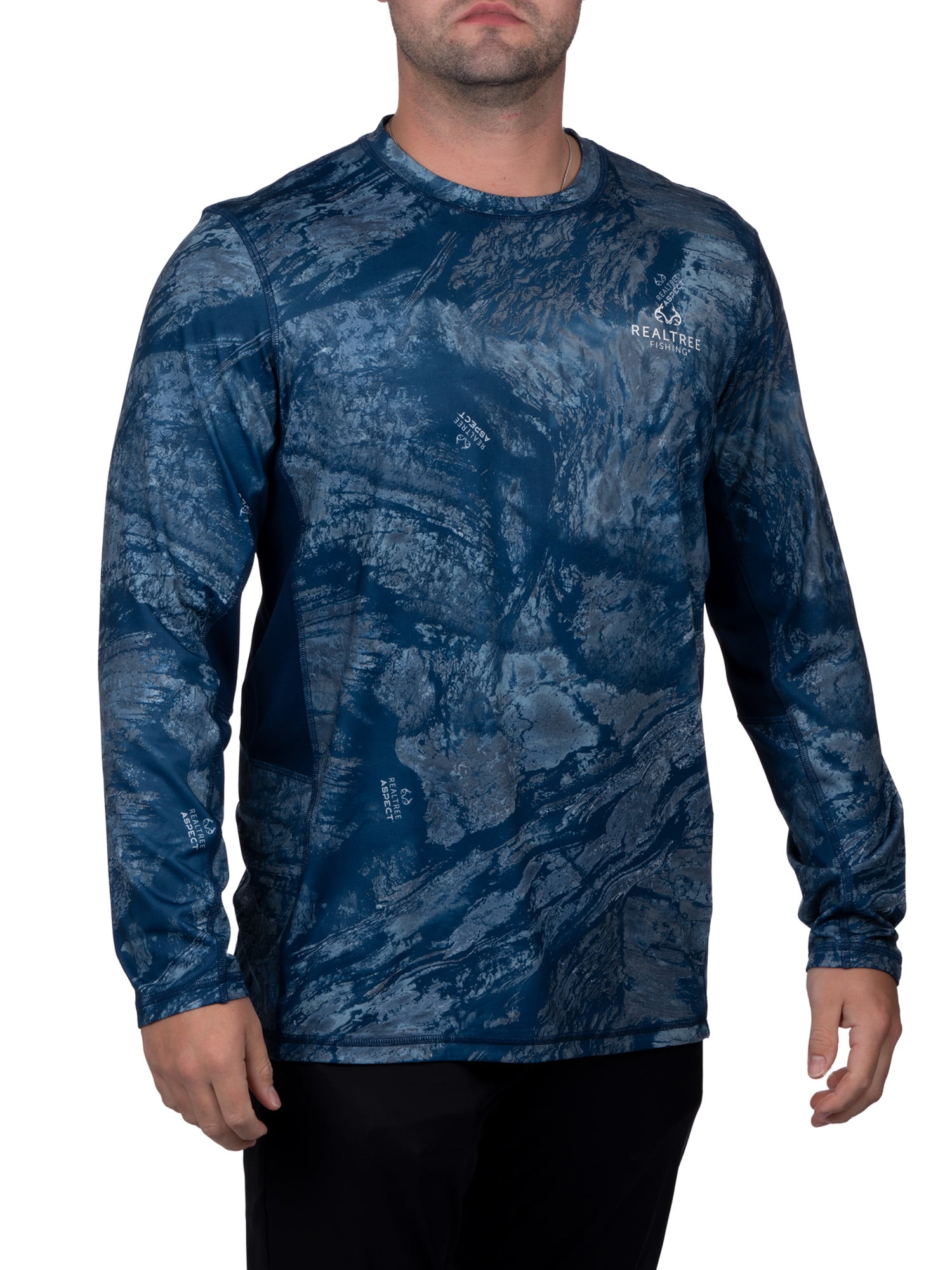 Realtree Mens Long Sleeve Jersey Recycled Polyester Reversible UPF ...
