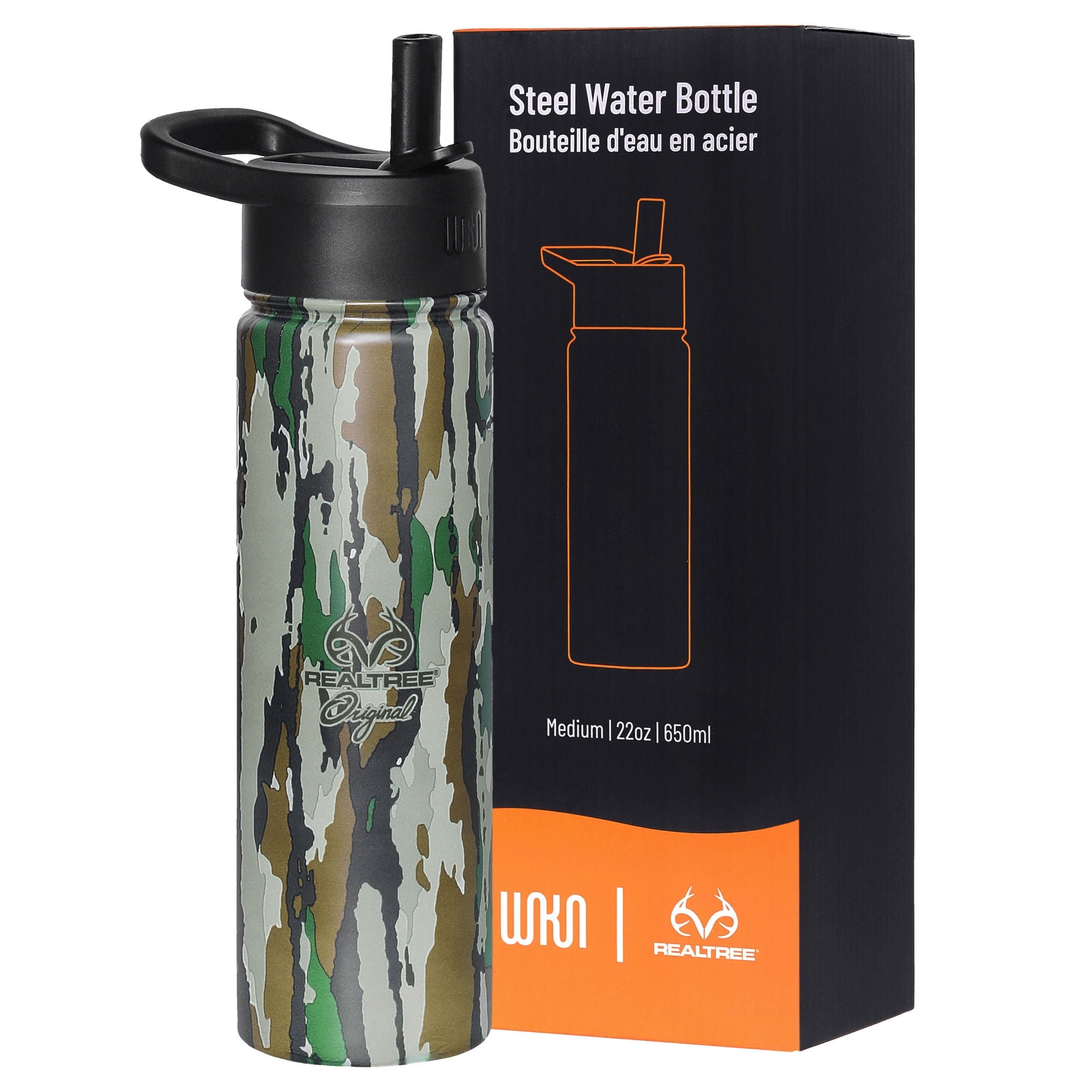 Realtree Original 22 oz Stainless Steel Water Bottle - Walmart.com