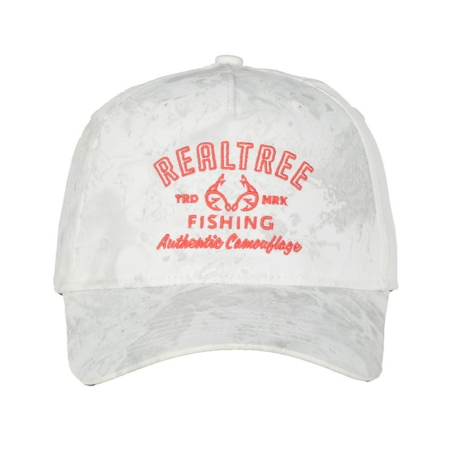 Realtree Wav3 White Ladies Fit Ponytail Cap with Flexible Fitted ...