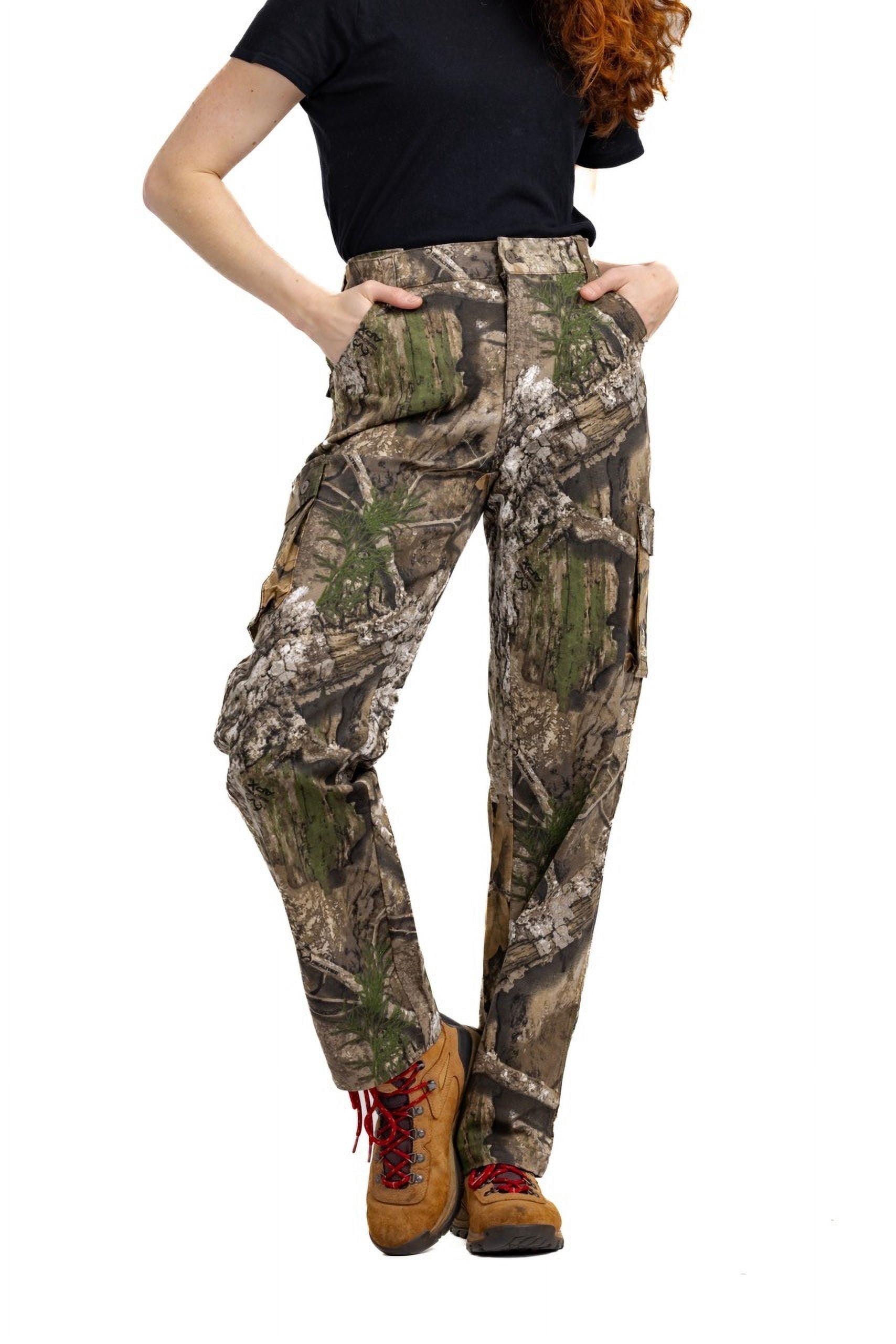 Realtree Women's 6 Pocket Hunting Cargo Pant | MAX-7 Camo | Size L ...