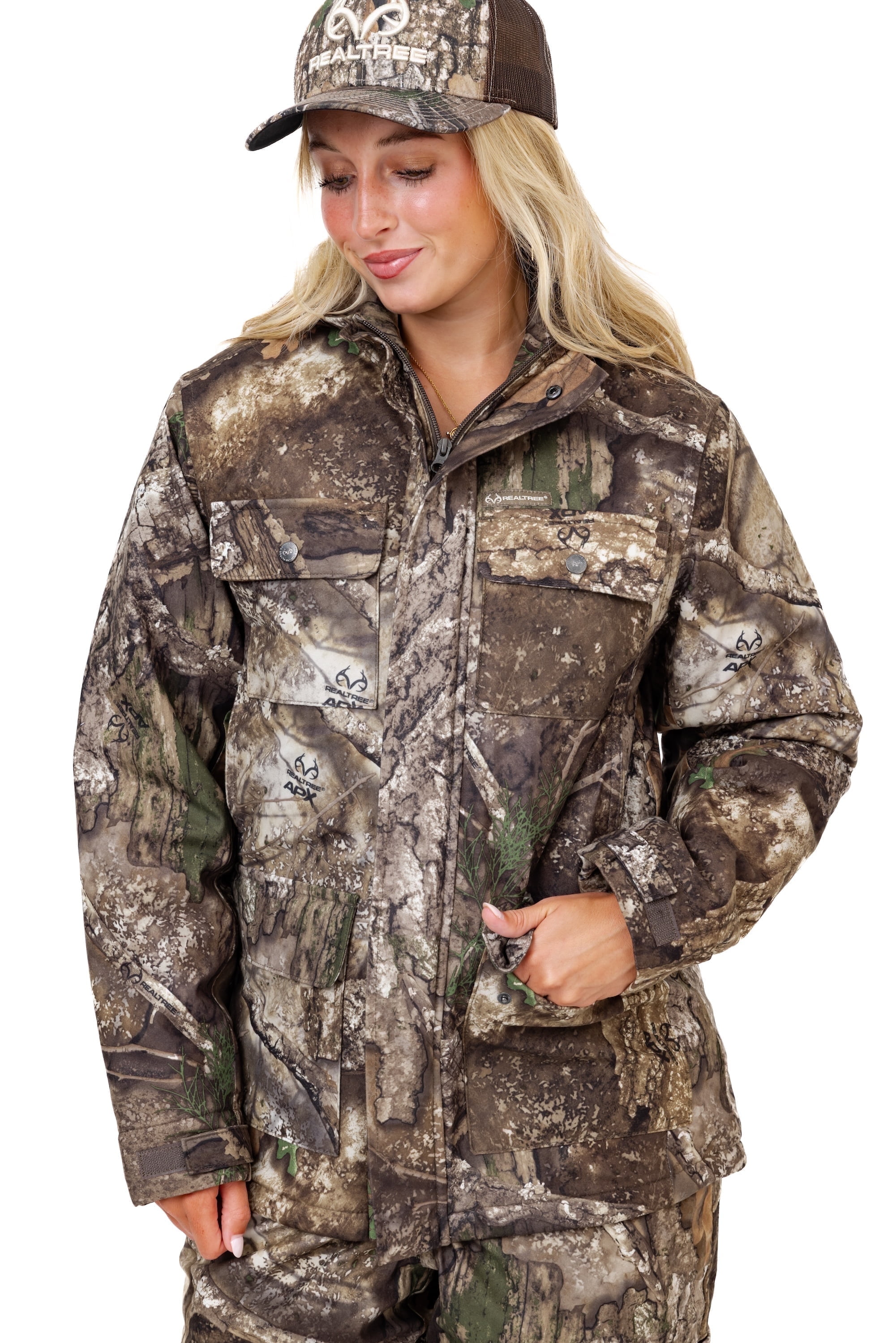 Realtree Women's APX Camo Hunting Jacket, Water Resistant Insulated ...