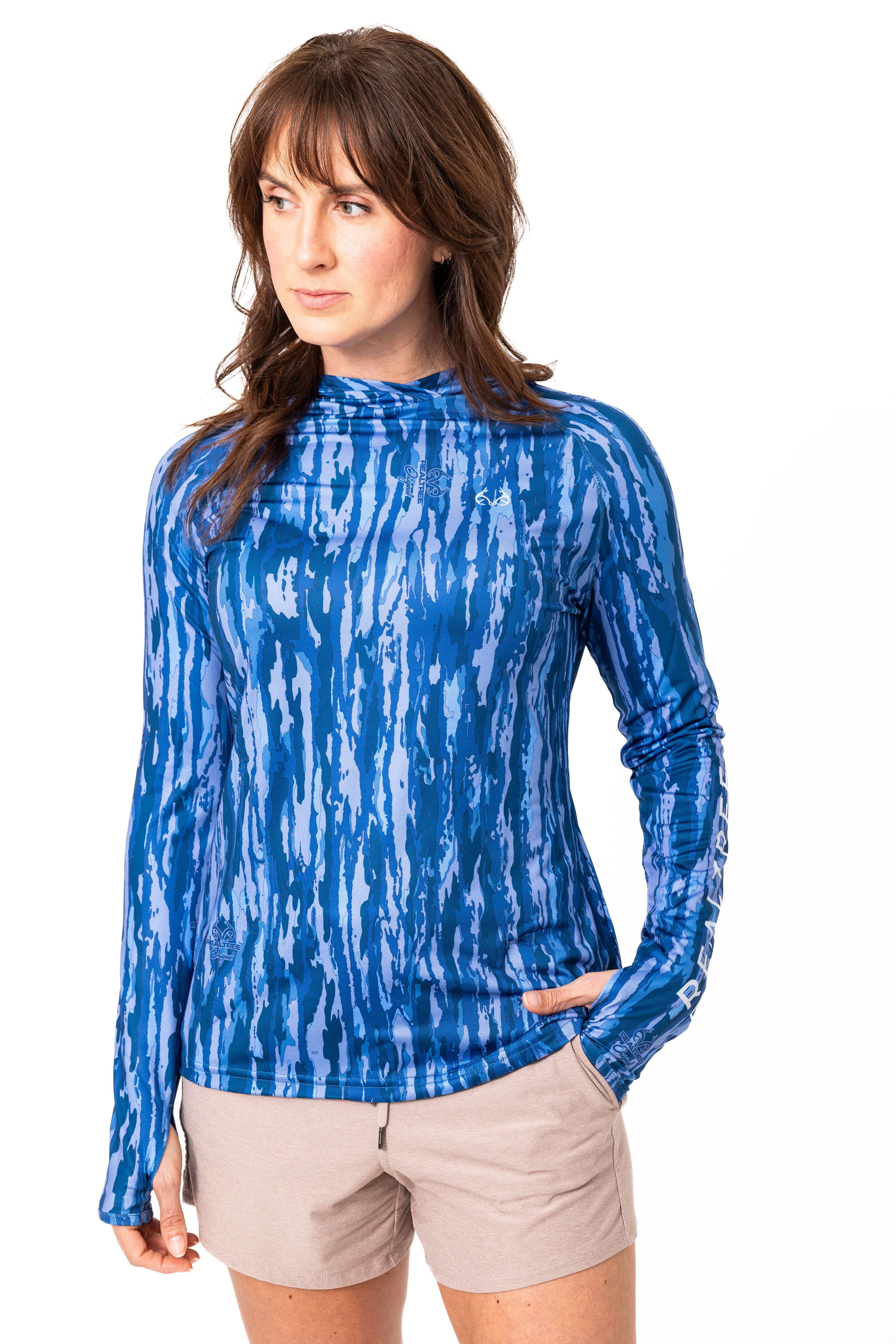 Realtree Women's Fishing UV Protection Raglan Shirts - Moisture-Wicking ...