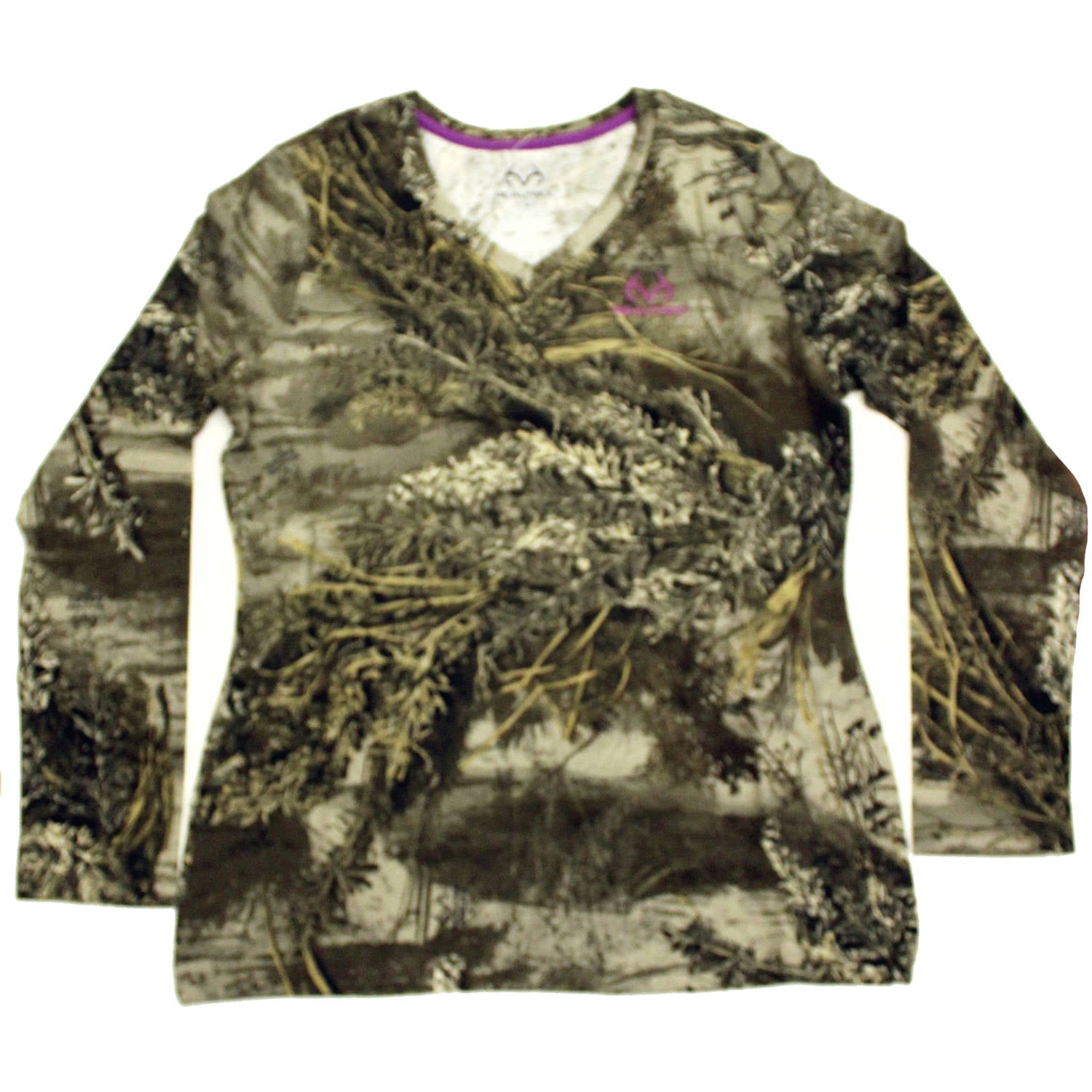 Realtree Women's Long Sleeve Camo Tee, Realtree Max 1XT - Walmart.com