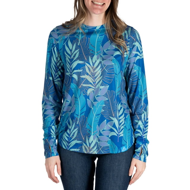 Realtree Women's Long Sleeve Fishing Tee, Athletic Performance Shirt in ...