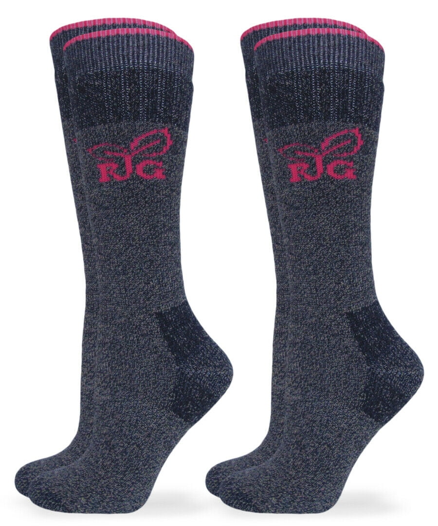 Realtree Womens Socks, Merino Wool Cushion Boot Crew Socks, 2 Pairs ...