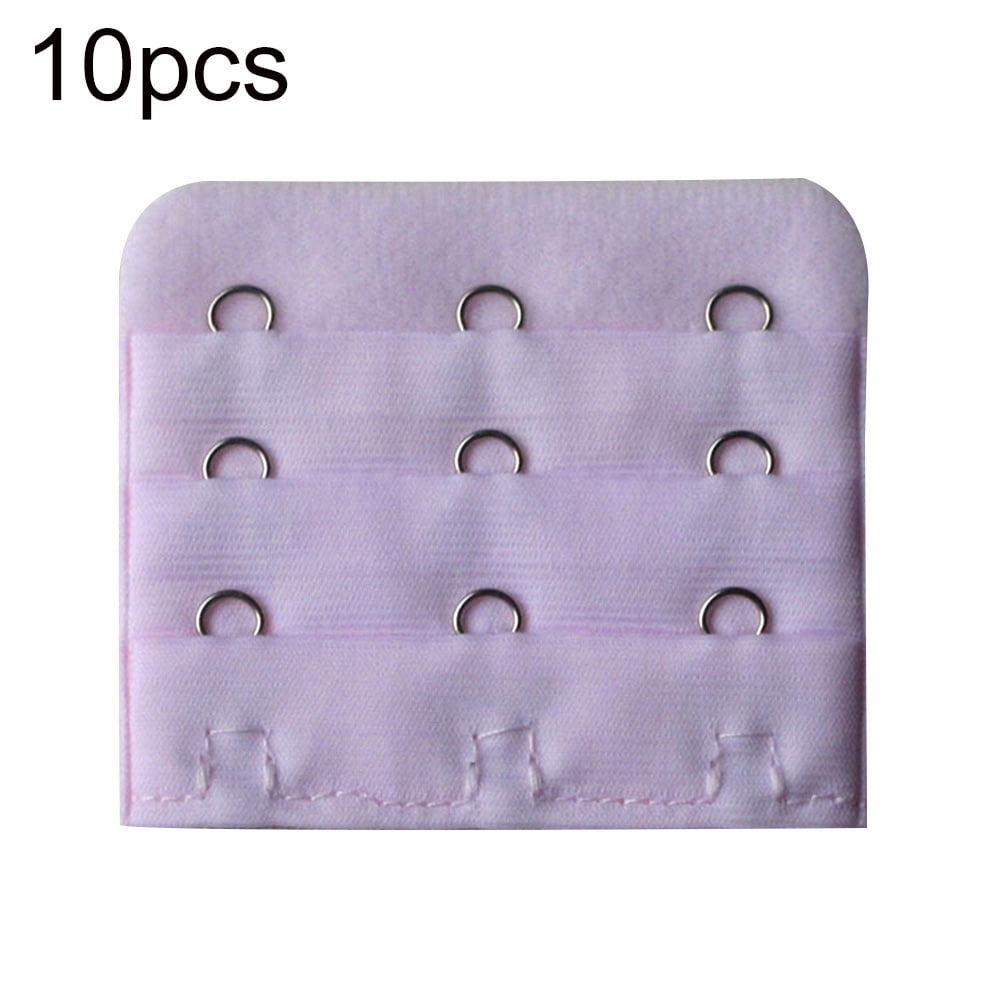 Realyc 10Pcs 3-Row 3-Hook Universal Women Bra Extender Clasp Strap ...
