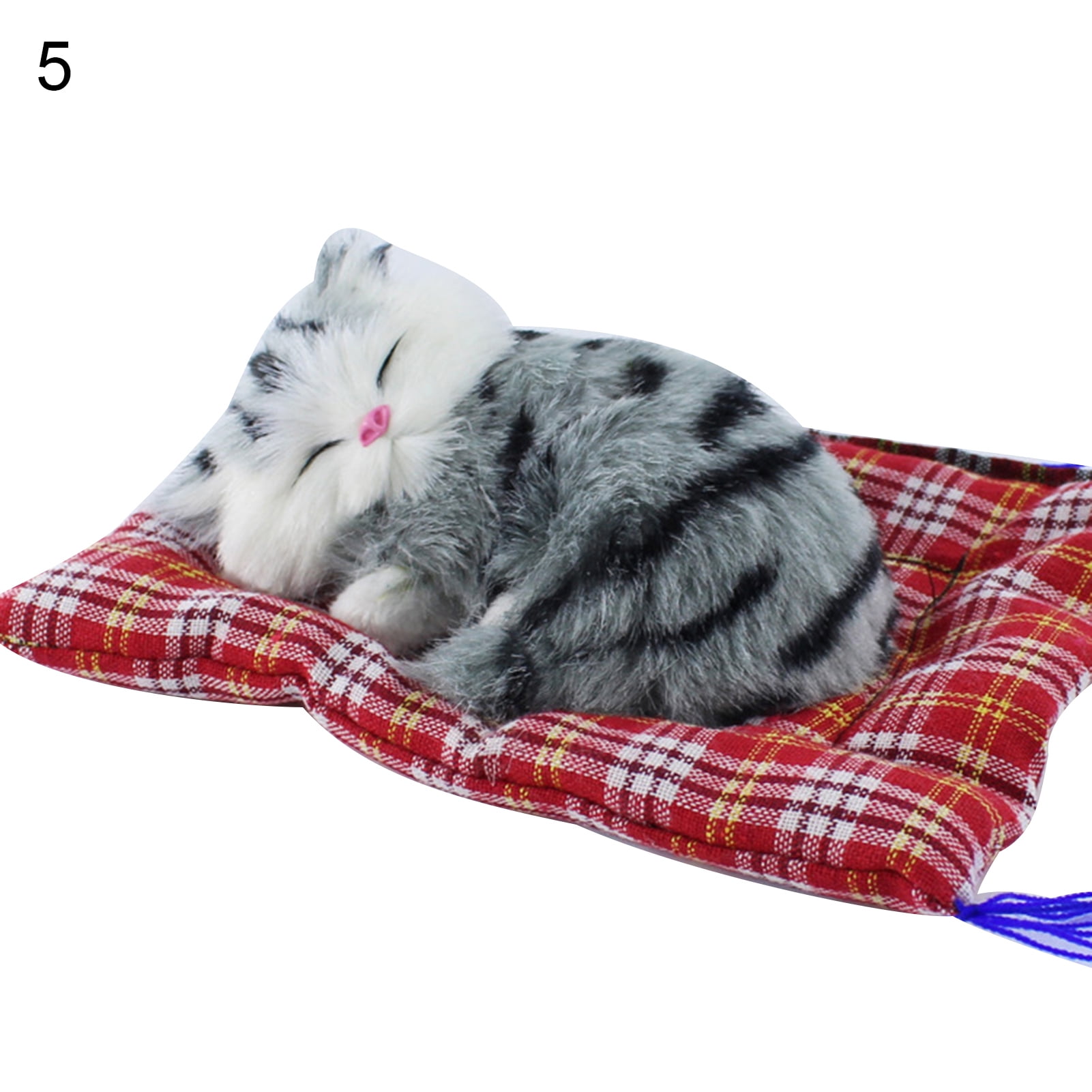 Realyc Simulation Cute Cat Kitten Sound Plush Doll Toy with Sleeping ...