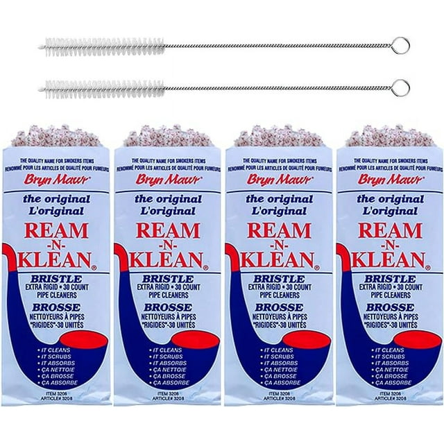 Ream-N-Klean Extra Rigid Bristle Pipe Cleaners 4-Pack - Walmart.com