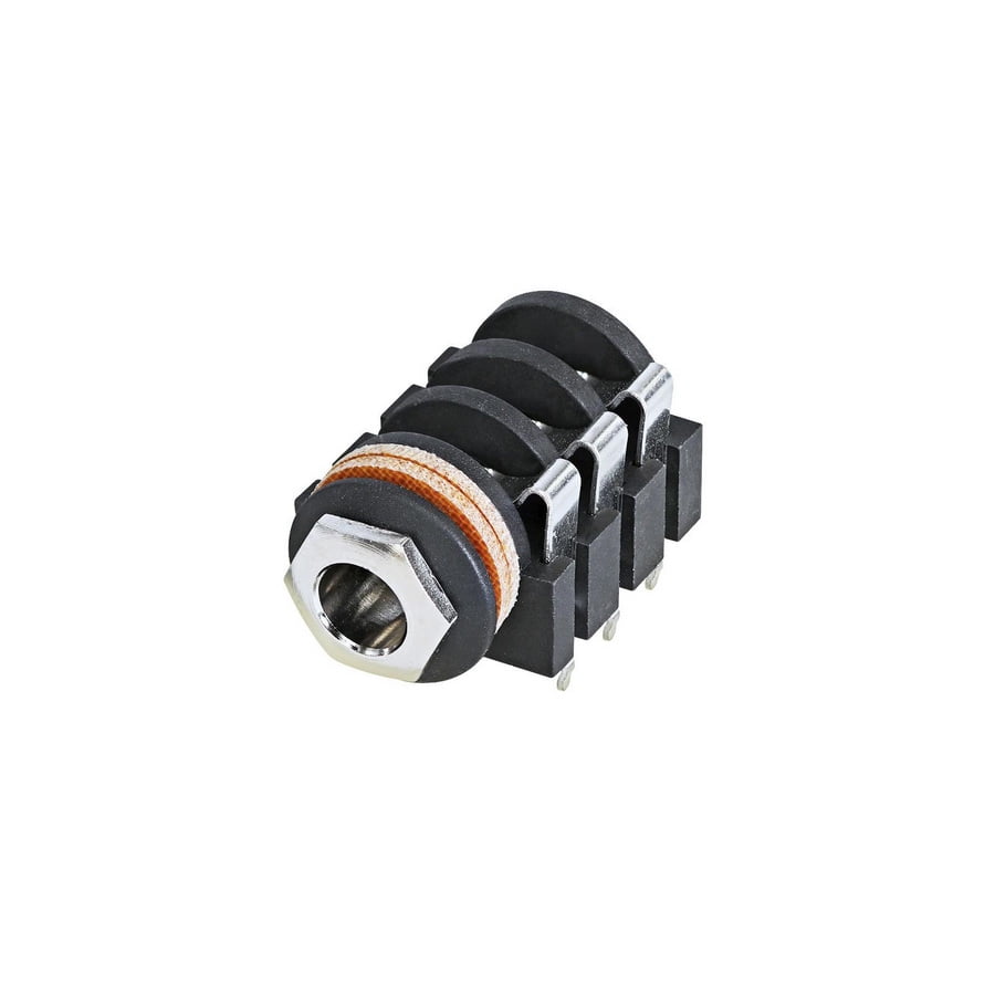 Rean NYS215 1/4" Stereo Jack Switched with Chrome Ferrule and Nut ...