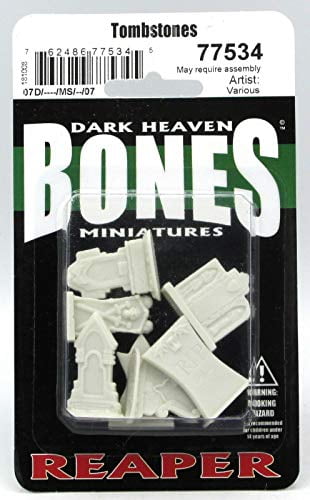 Reaper Dark Heaven Bones Minis - Tombstones Miniatures - Walmart.com