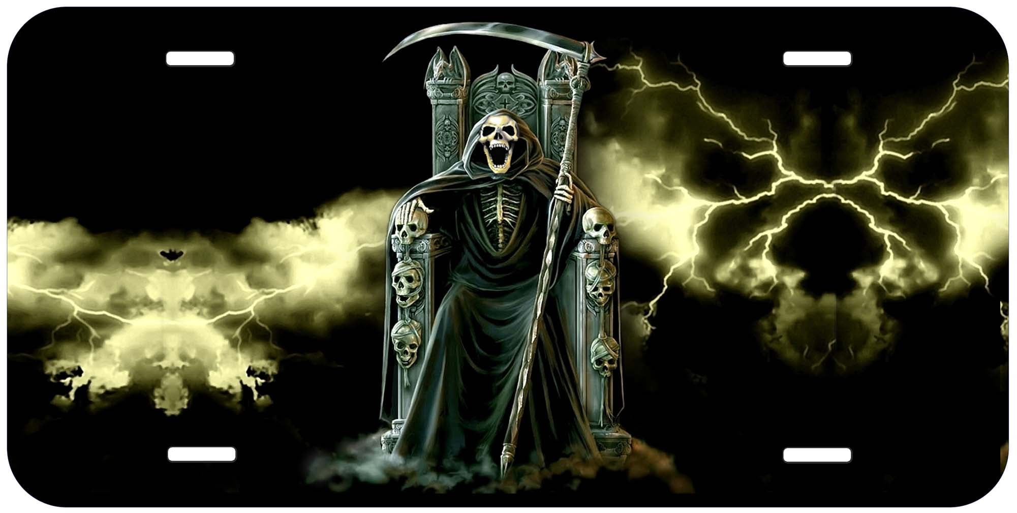 Reaper King Novelty Car Auto License Plate - Walmart Business Supplies