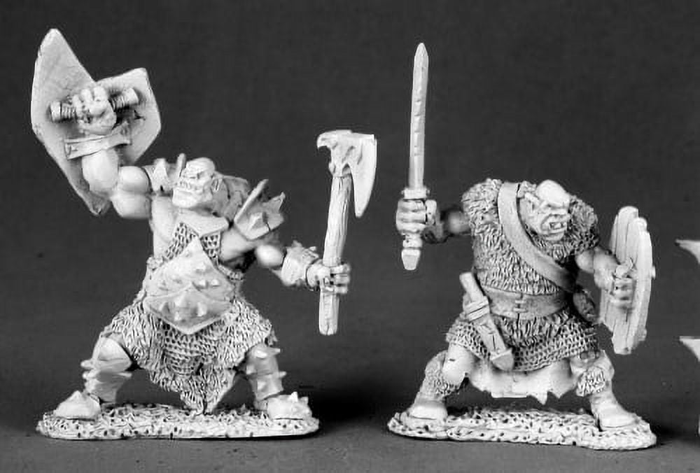 Reaper Miniatures Black Orc Warriors (2 Pcs) #03489 Dark Heaven ...