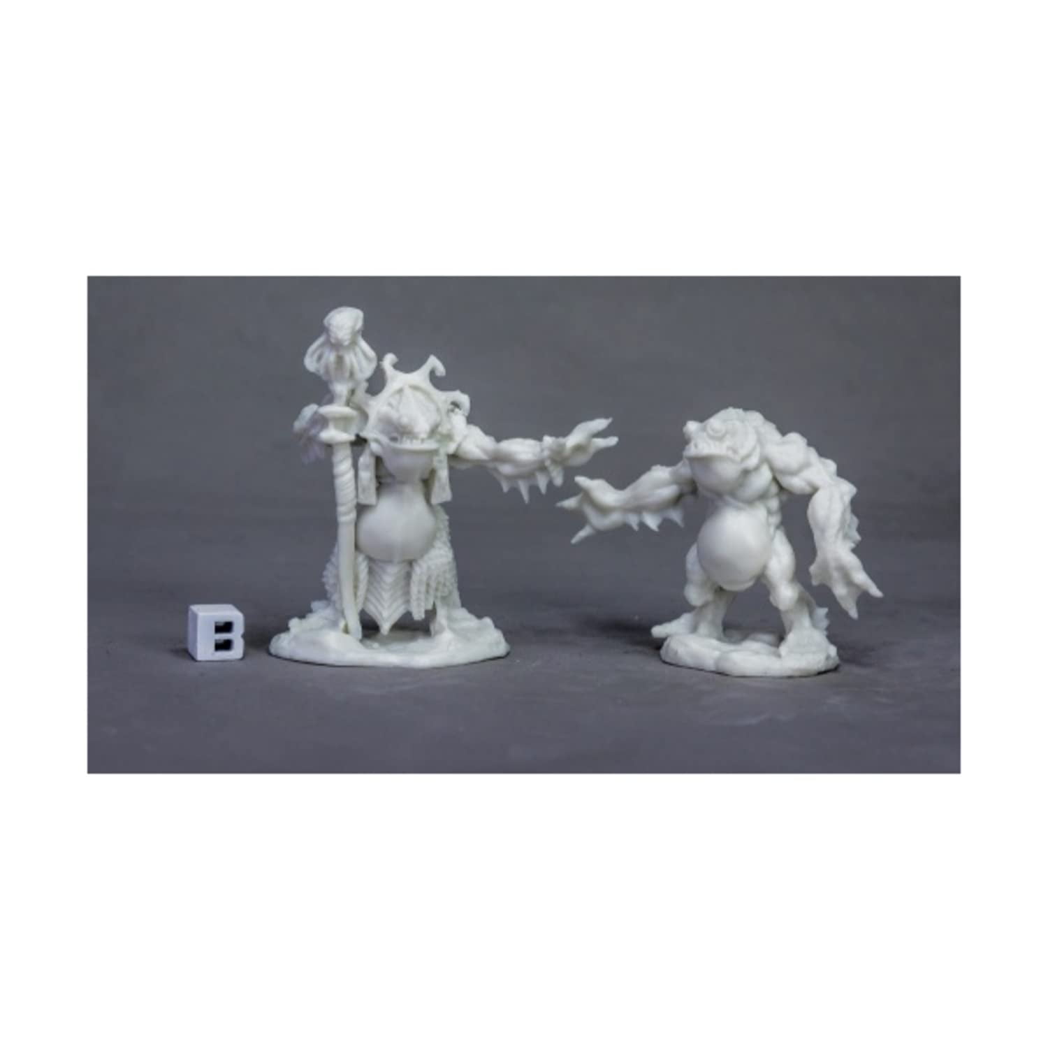Reaper Miniatures Deep One Priest & Servitor 77520 Bones Unpainted RPG ...