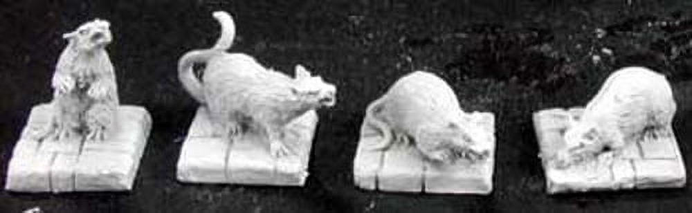 Reaper Miniatures Dire Rats #02889 Dark Heaven Legends Unpainted Metal ...