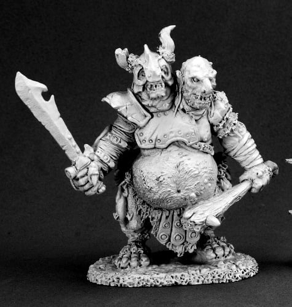 Reaper Miniatures Lardgulp, Two Headed Troll #02657 Dark Heaven ...