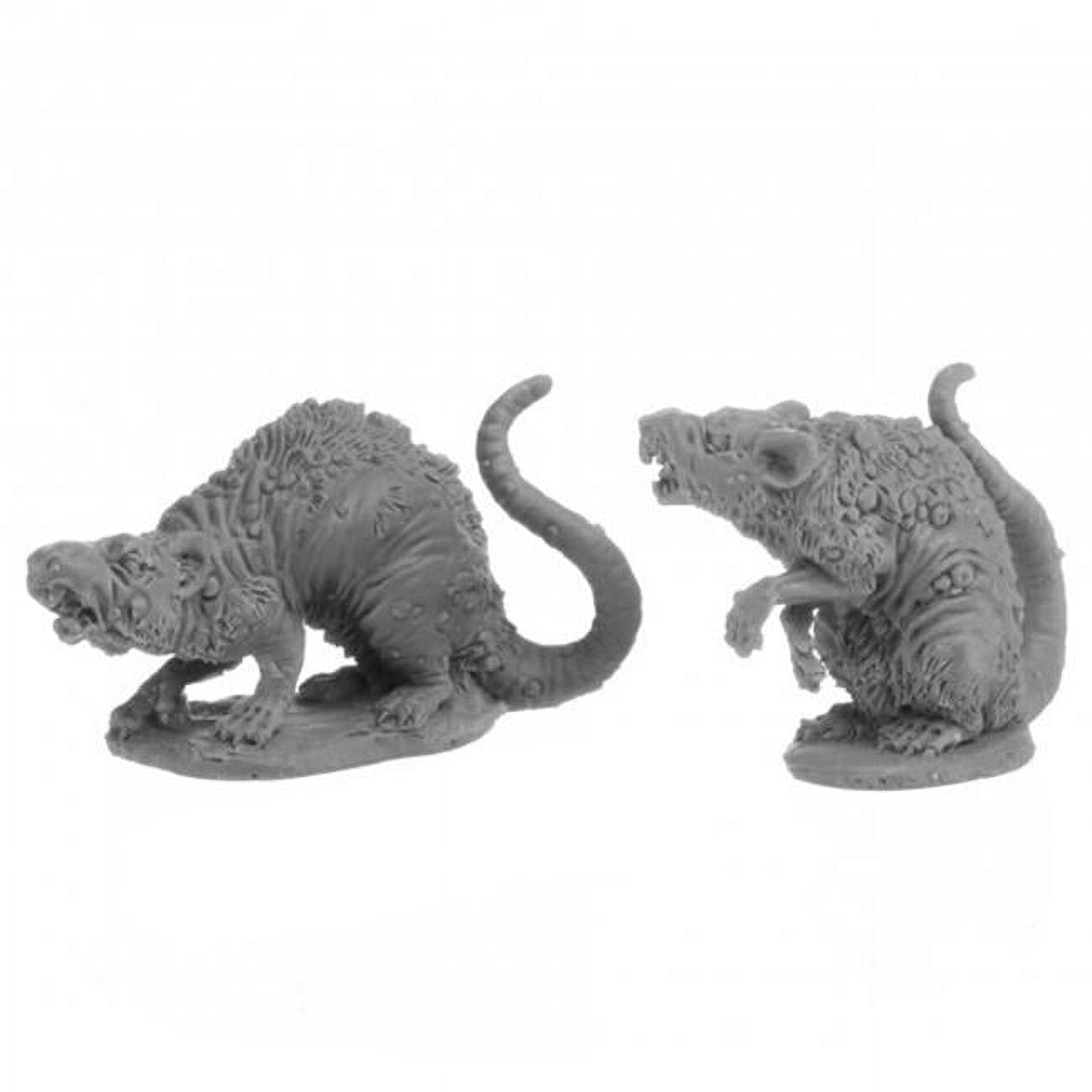 Reaper Miniatures REM07035 Dungeon Dwellers Barrow Rats Figure - Set of ...
