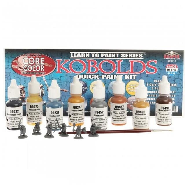 Reaper Miniatures REM09915 Kobold Quick Learn To Paint Kit - Walmart.com