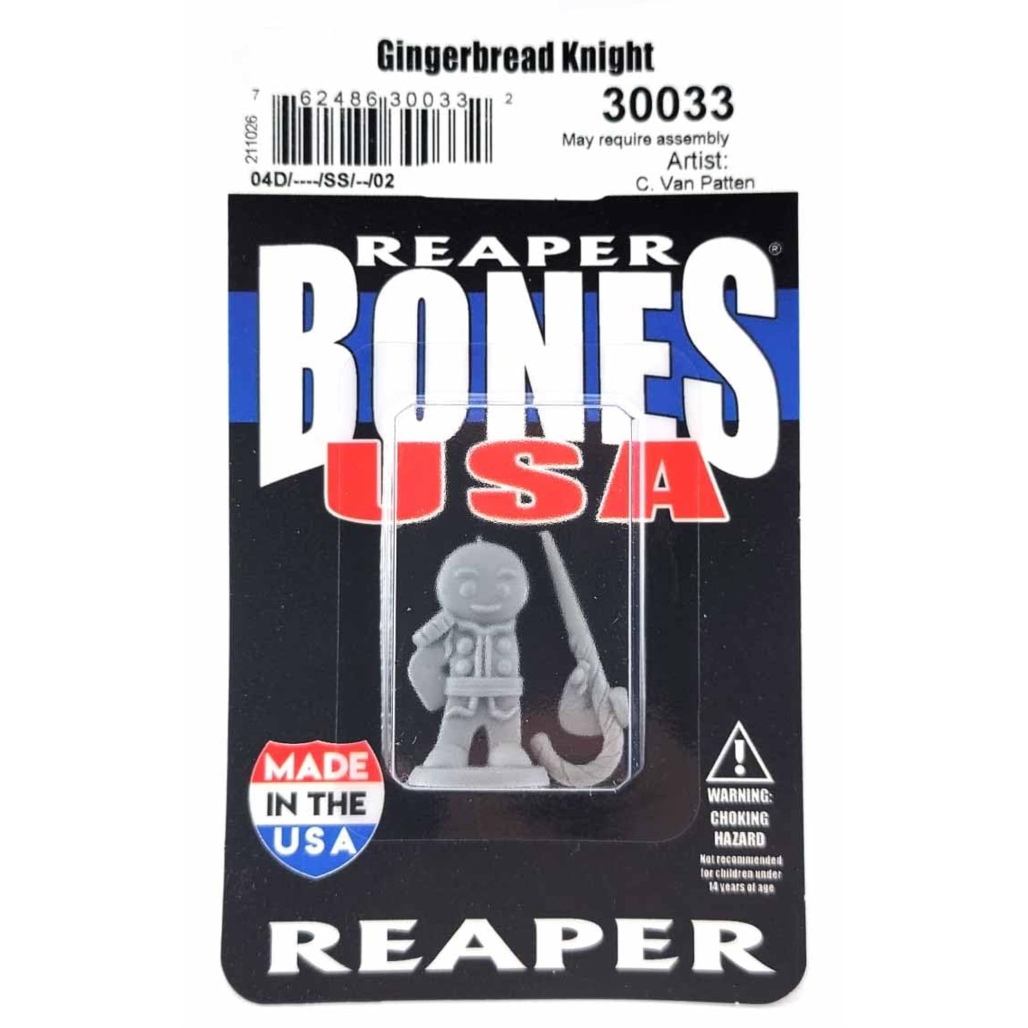 Gingerbread Knight Miniature Figure 25mm Heroic Scale Reaper Bones USA ...
