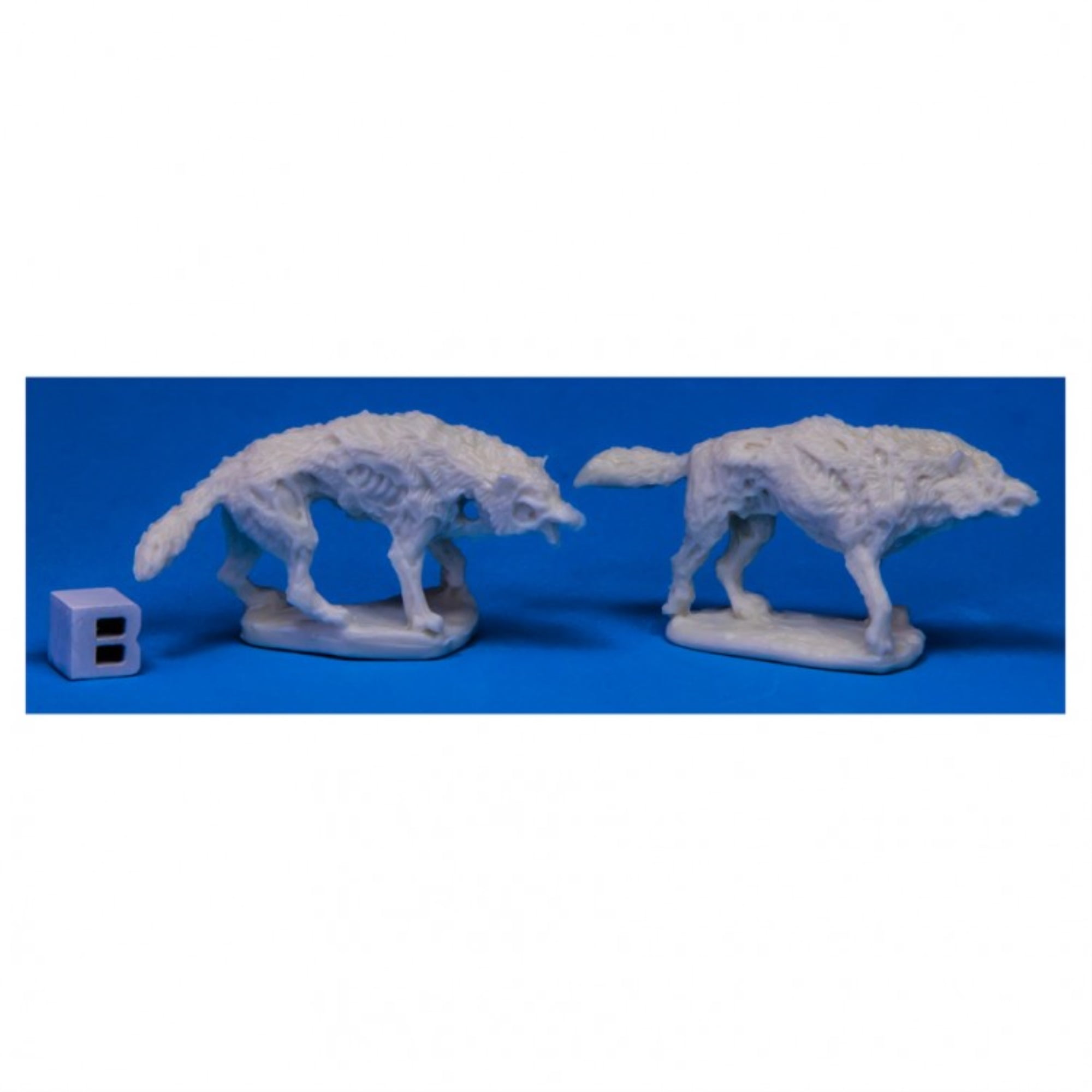 Reaper Miniatures Dread Wolves (2) 77533 Bones Unpainted RPG D&D Figure ...