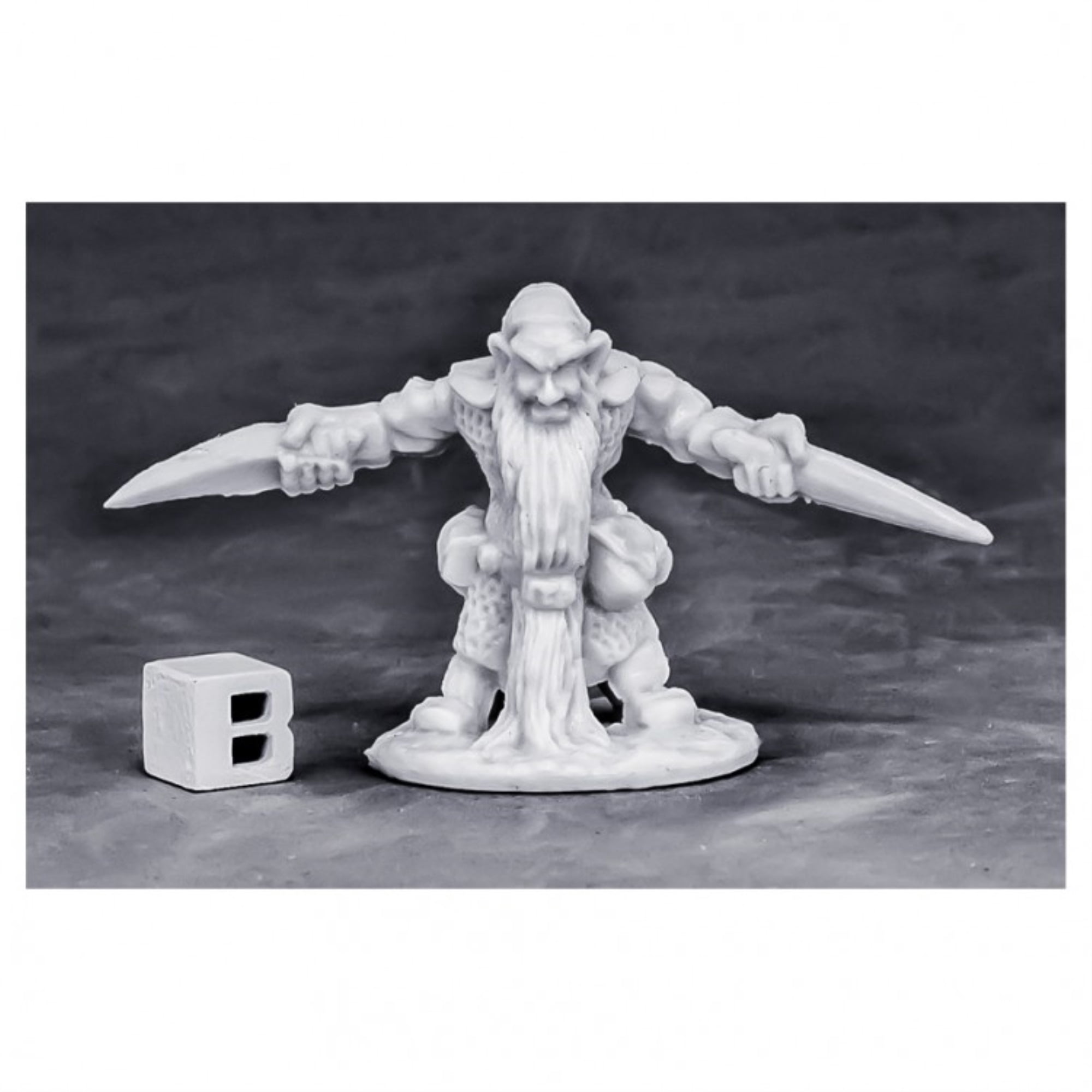 Reaper Miniatures REM77574 Bones - Dwarf Royal Weapomaster W3 ...