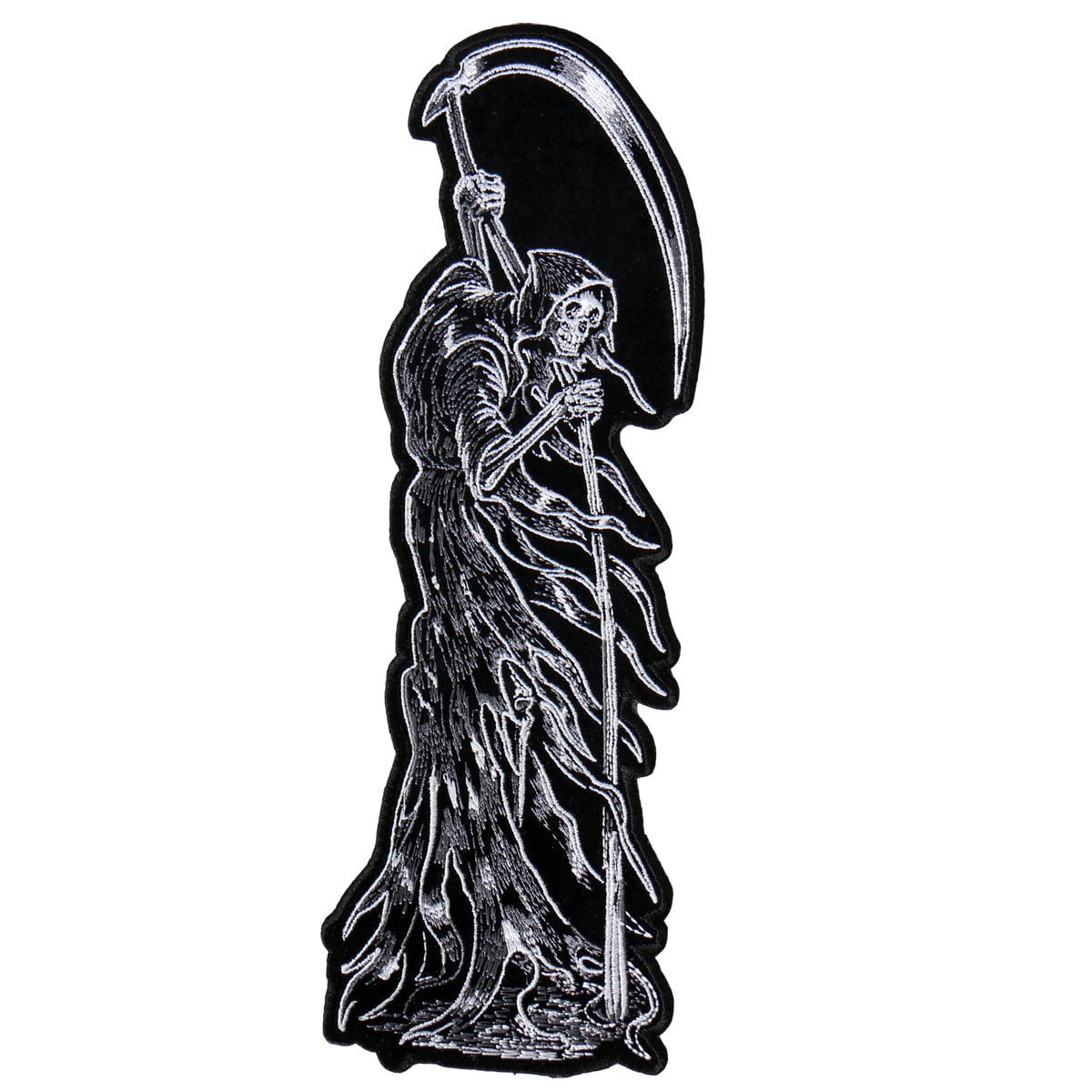 Reaper Rider Sleeve, Embroidered Iron-on/Saw-on Rayon Patch - 3" x 10 ...