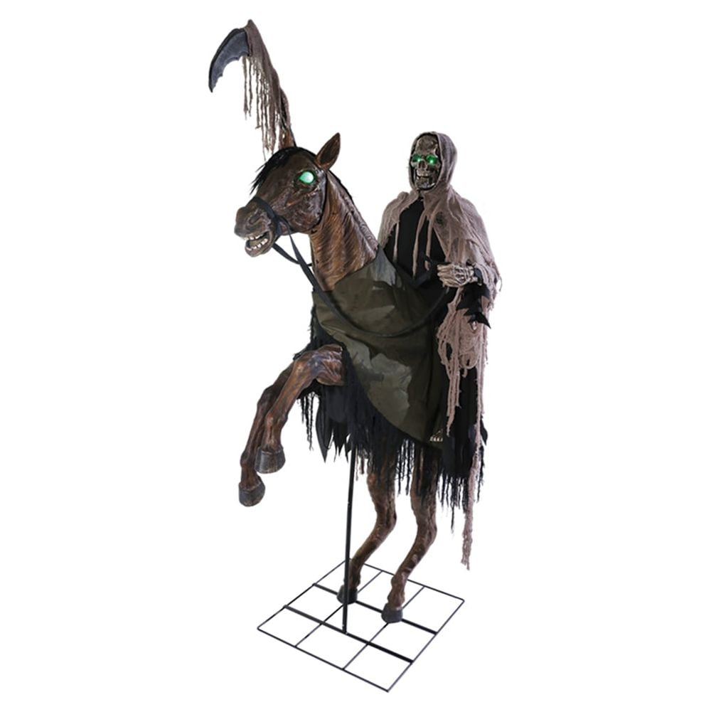 Reaper's Ride Animated Halloween Decoration Prop for Yard Outdoor ...