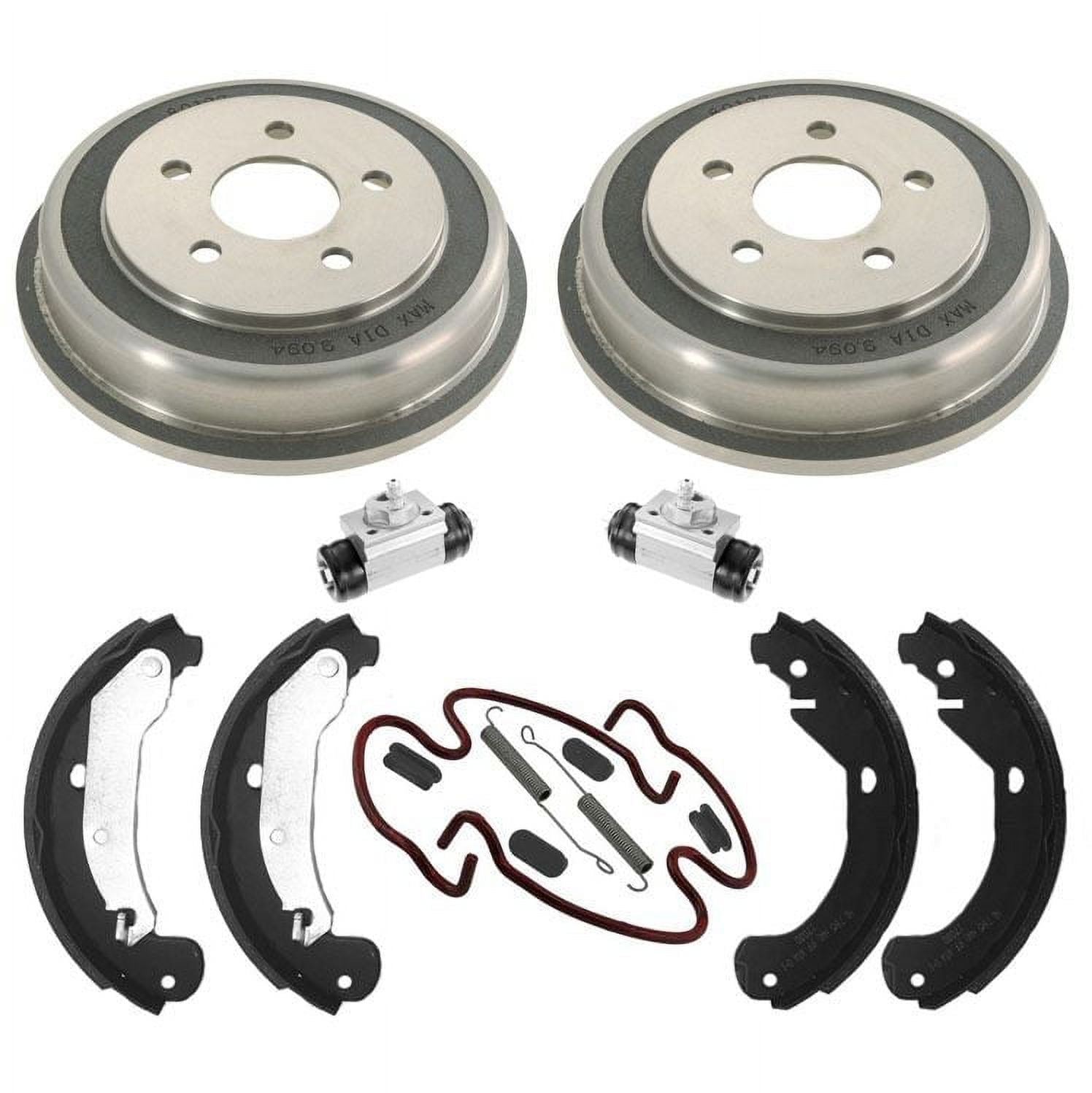 Rear 5 Lug Drums Shoes Wheel Cylinders Spring Kit for Chevrolet Cobalt ...