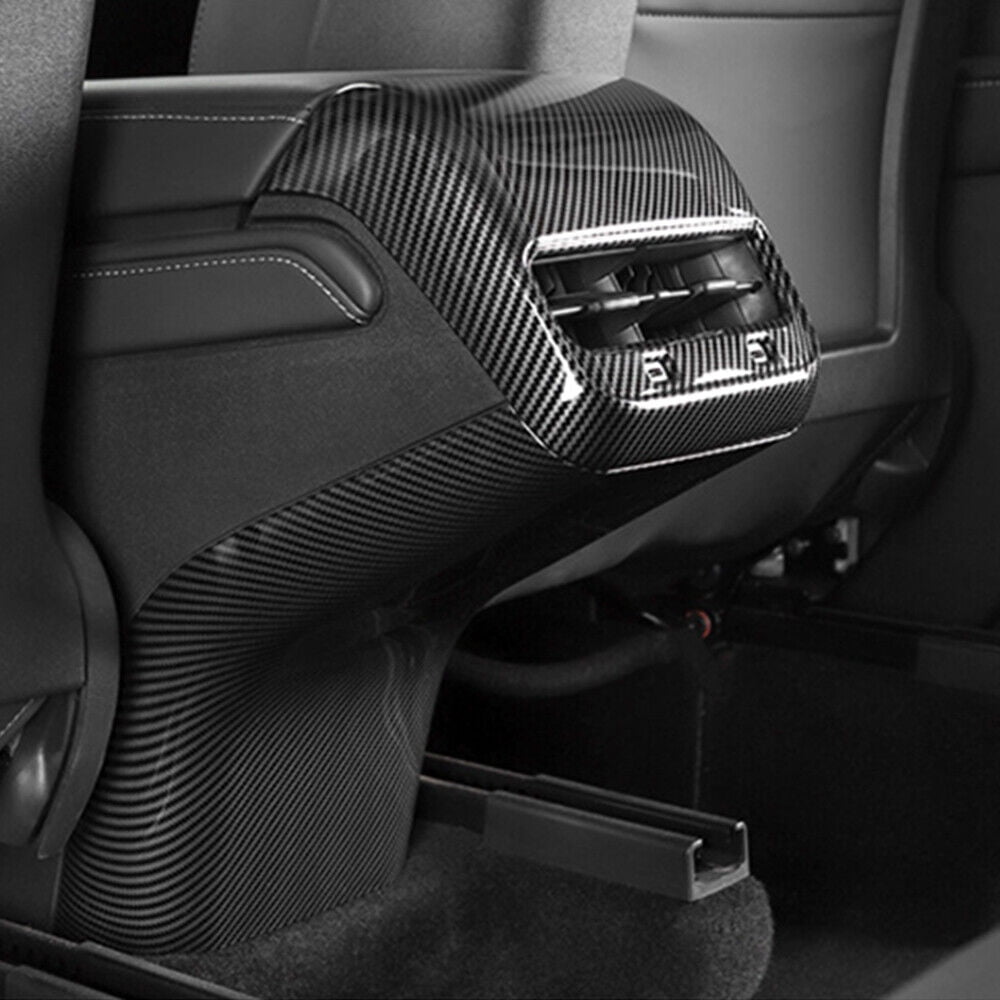 Rear Air Condition Vent Cover Trim With Anti Kick Protector for Tesla ...