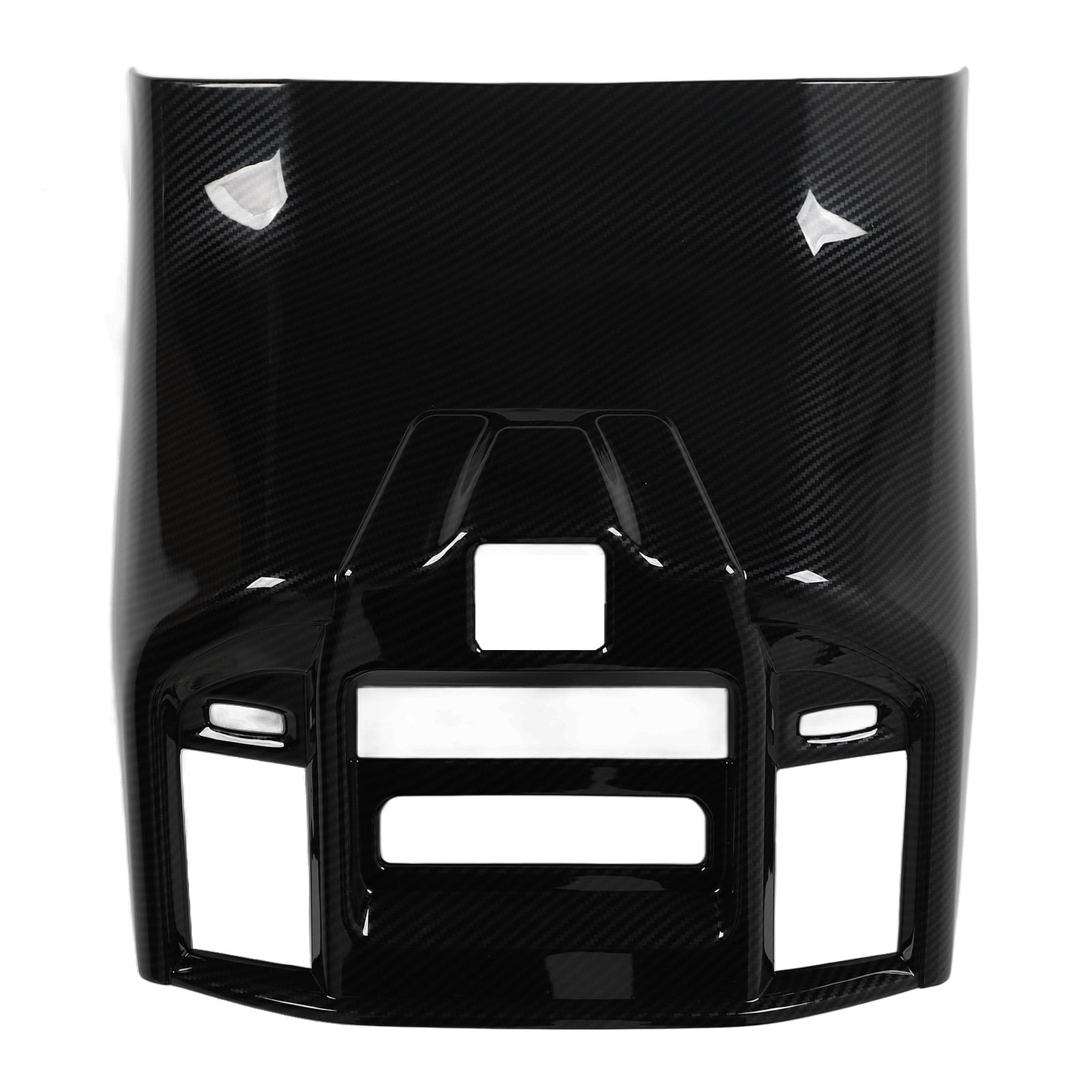 Rear Air Outlet Vent Trim Carbon Fiber Style Car Back Armrest Box AC ...