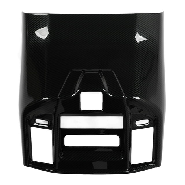 Rear Air Outlet Vent Trim Carbon Fiber Style Car Back Armrest Box AC ...