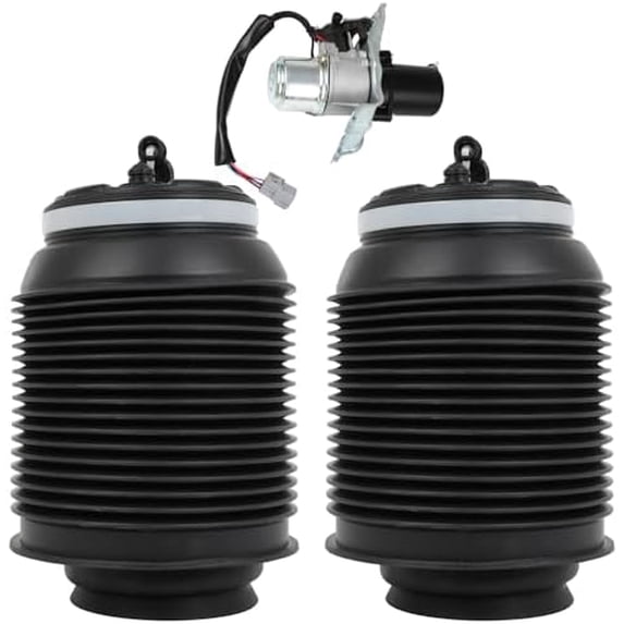 Rear Air Suspension Air Spring Bag with Compressor Pump Replacement for ...
