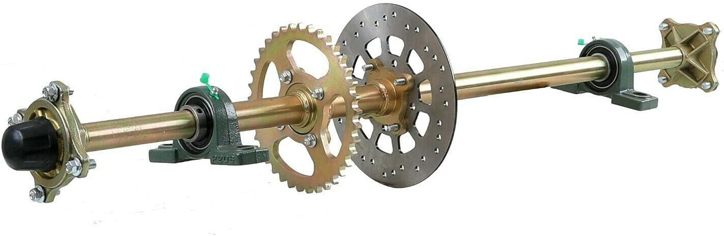 Rear Axle Assembly Go Kart, 1120mm Bearing Length ATV Rear Axle Kit ...