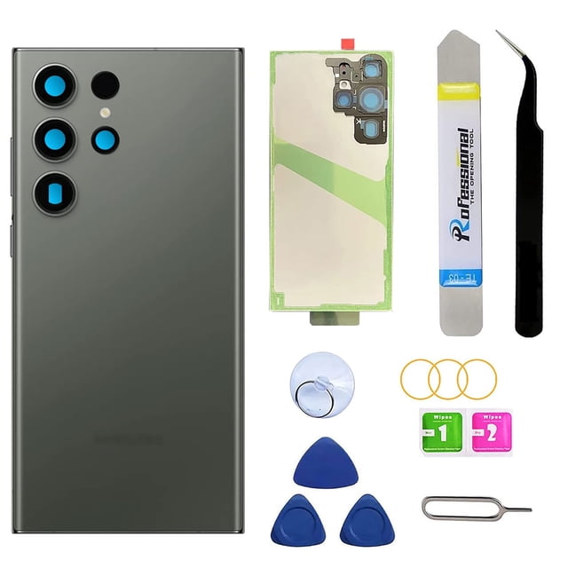 Rear Back Glass Replacement Compatible with Samsung Galaxy S23 Ultra 6. ...