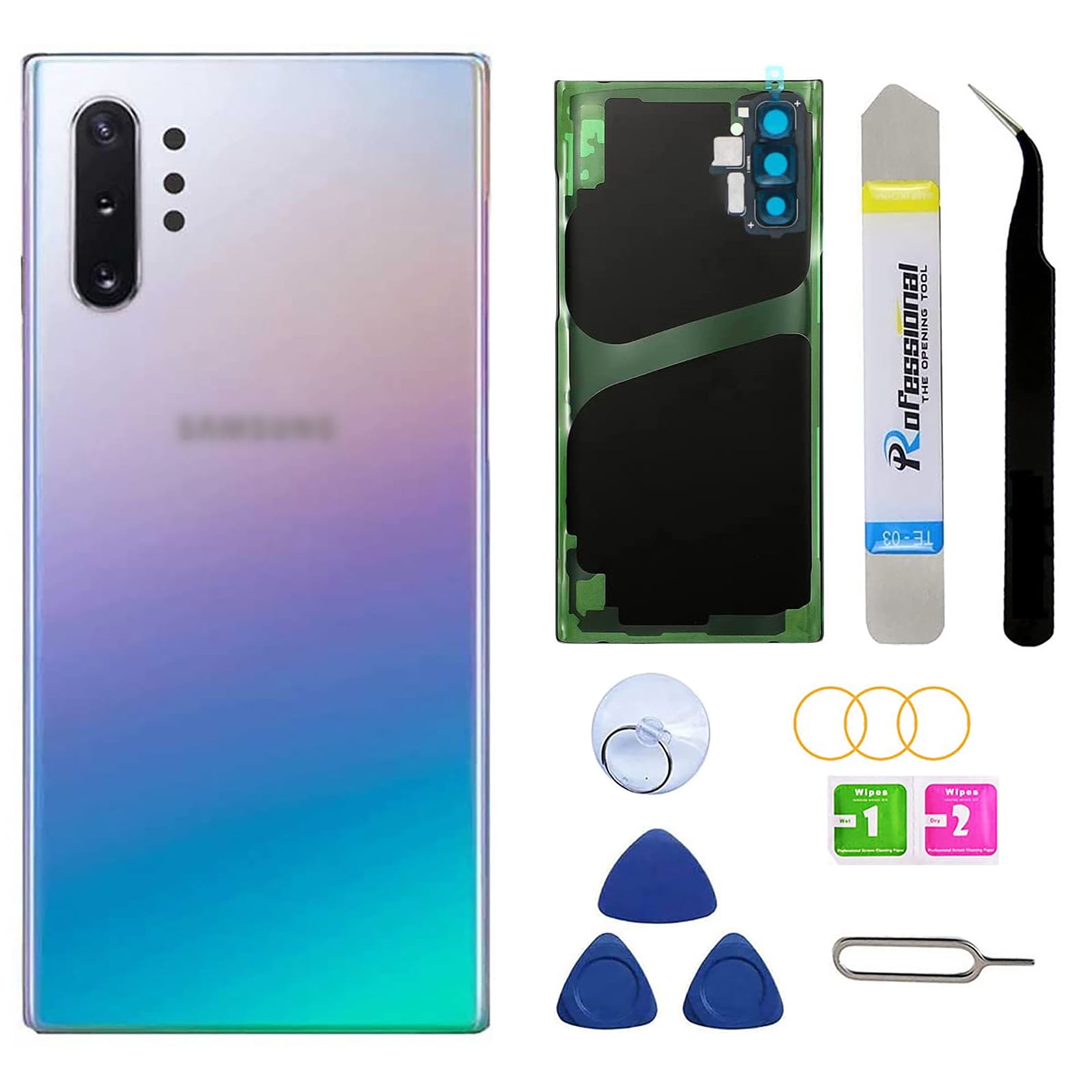 Rear Back Glass Replacement for Samsung Galaxy Note 10+ Plus 6.8 inches ...