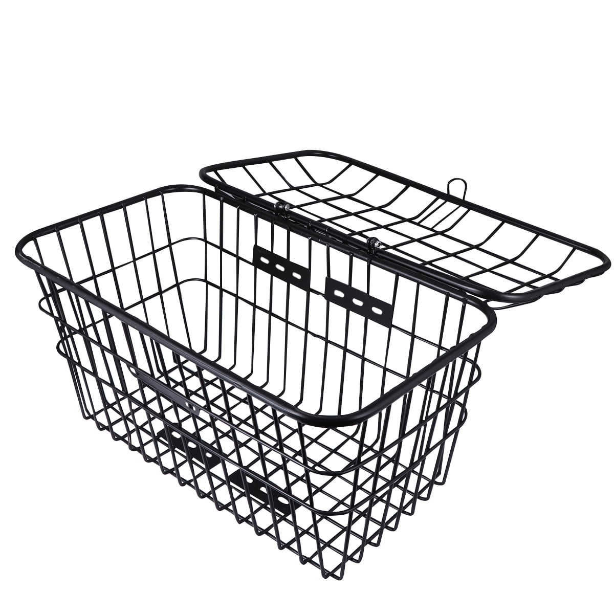 Rear Basket Waterproof Metal Wire Basket Cargo Net Racks Cover for Bike ...