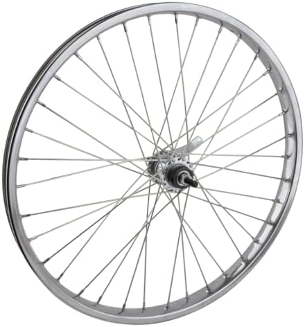 Rear Bicycle Wheel 24 x 2.125 36H, Coaster, Bolt On, Silver - Walmart.com