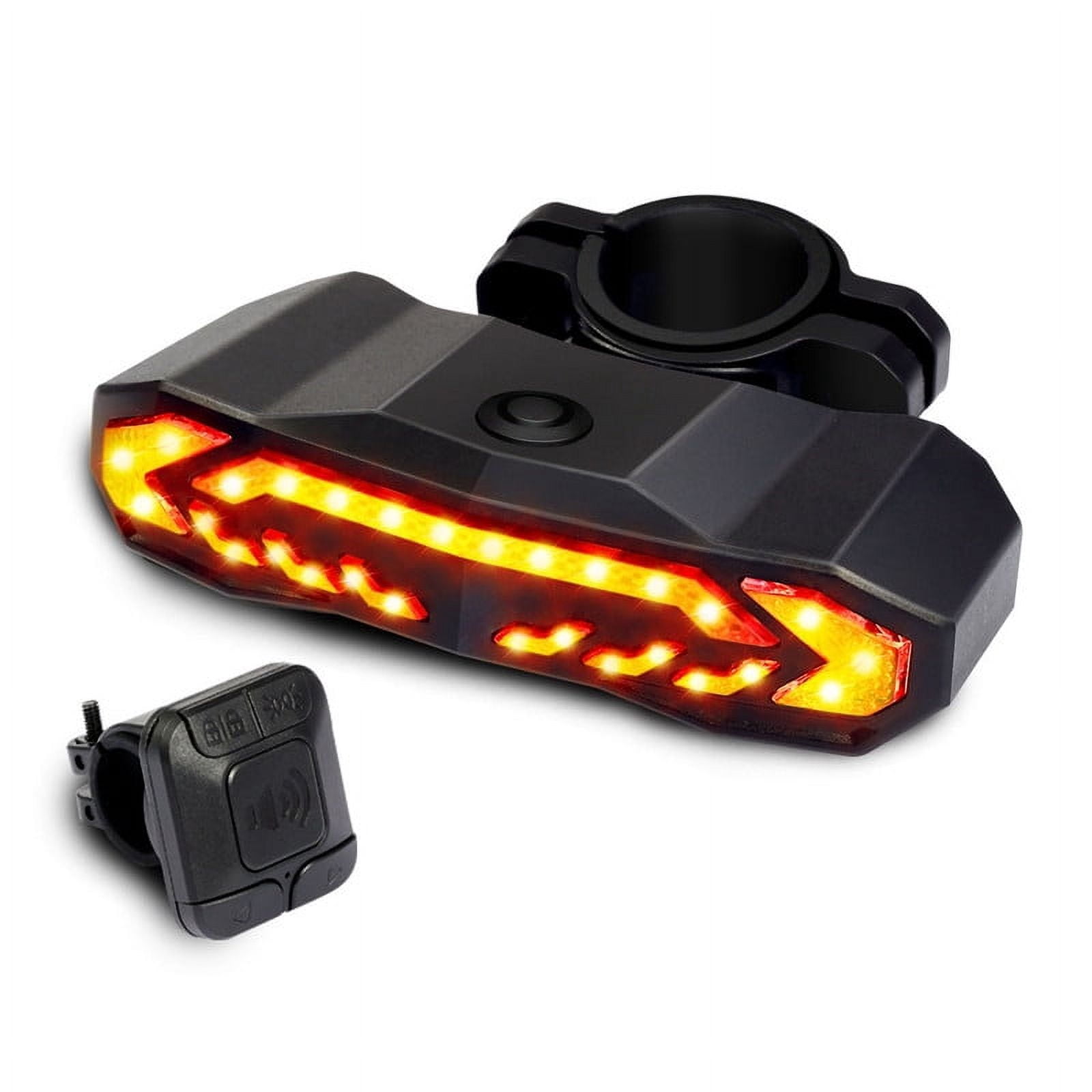 Rear Bike Light, Smart Bike Lights with Turn Signals and Brake Light ...