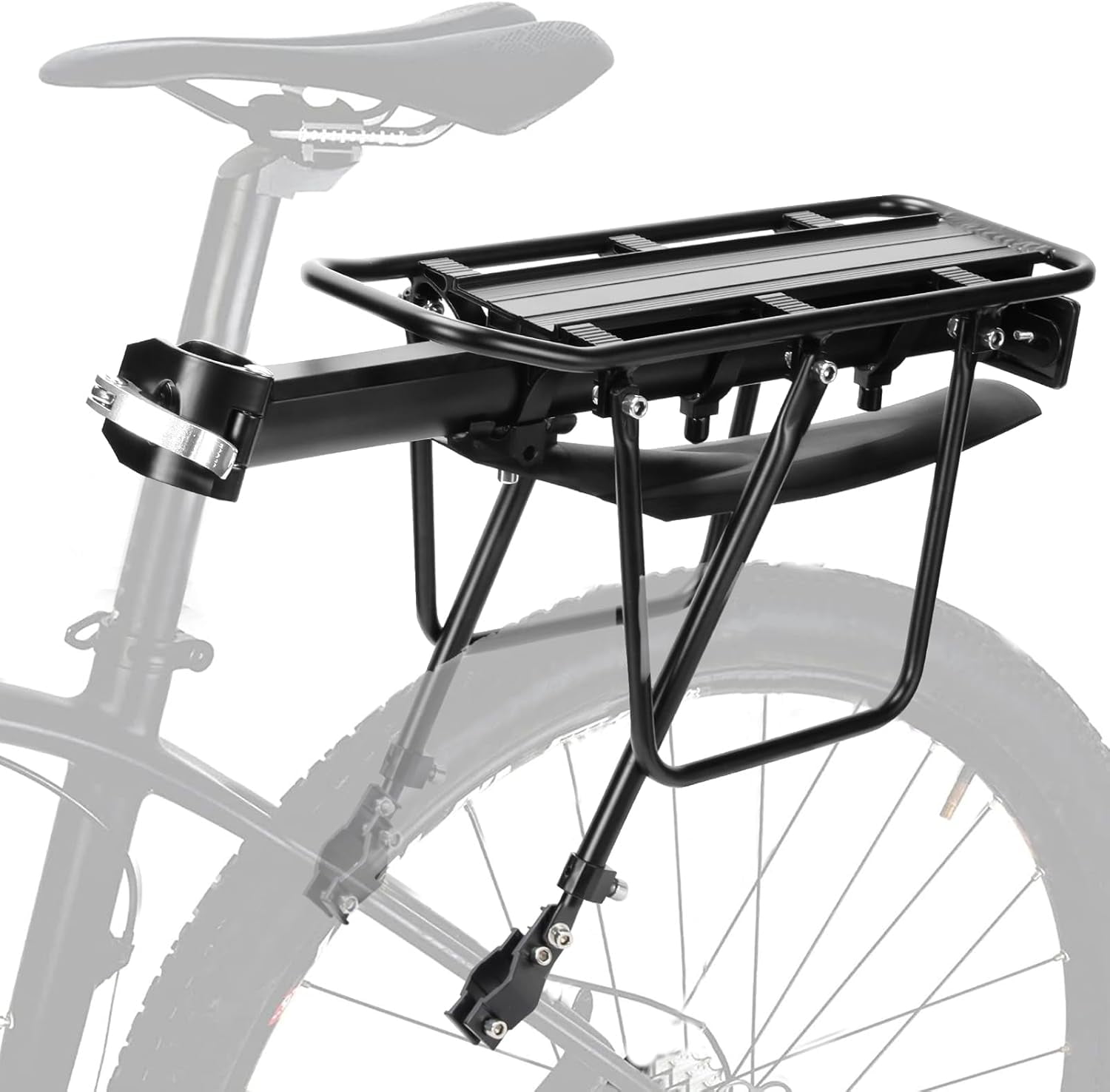 Rear Bike Rack, 110 LB Capacity Quick Release Bike Cargo Racks with ...