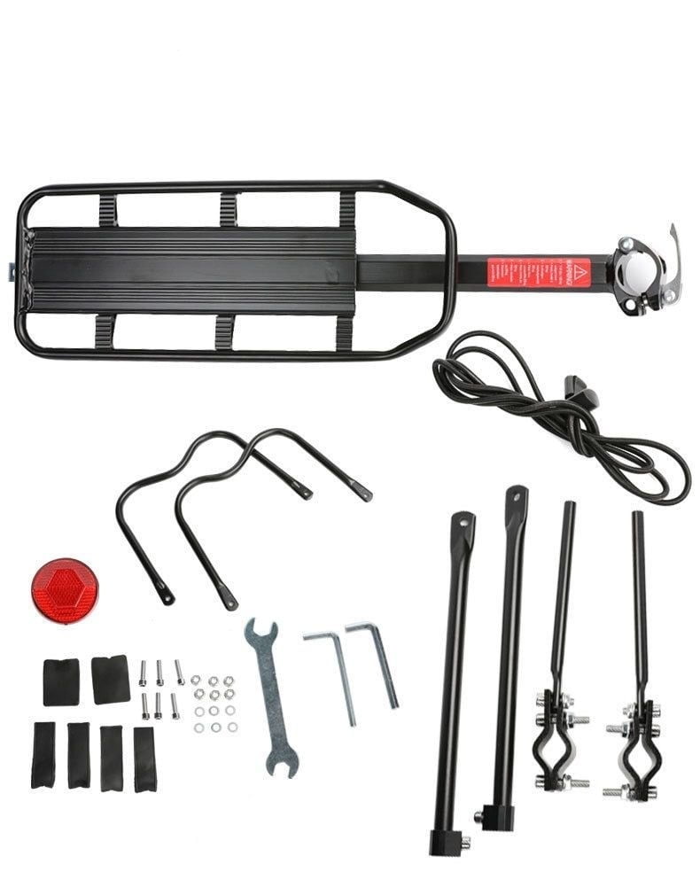 Rear Bike Rack Bicycle Cargo Rack Full Quick Release Adjustable Bicycle ...