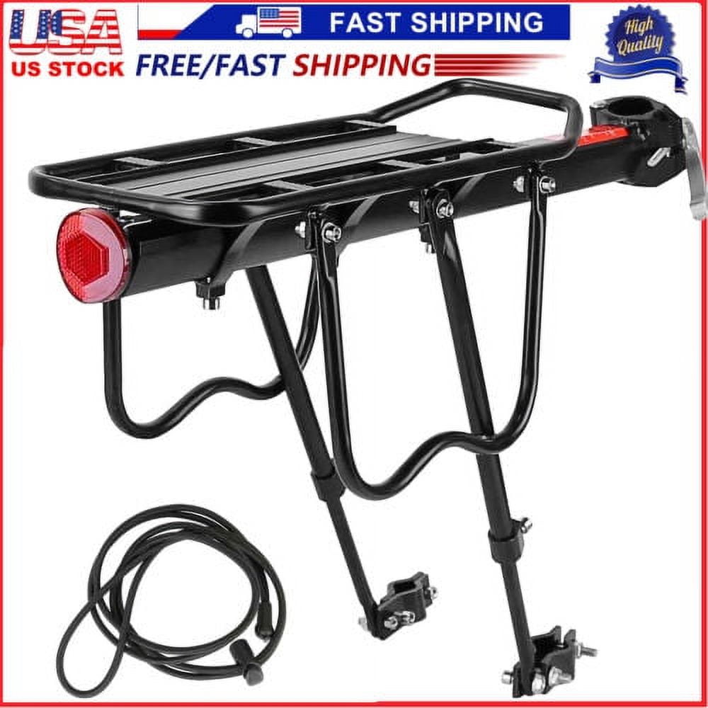 Rear Bike Rack Bicycle Cargo Rack Pannier Luggage Carrier Holder Seat ...