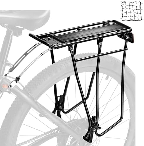 Rear Bike Rack with Extra Long Shelf's Arms,Universal Bike Cargo Rack ...