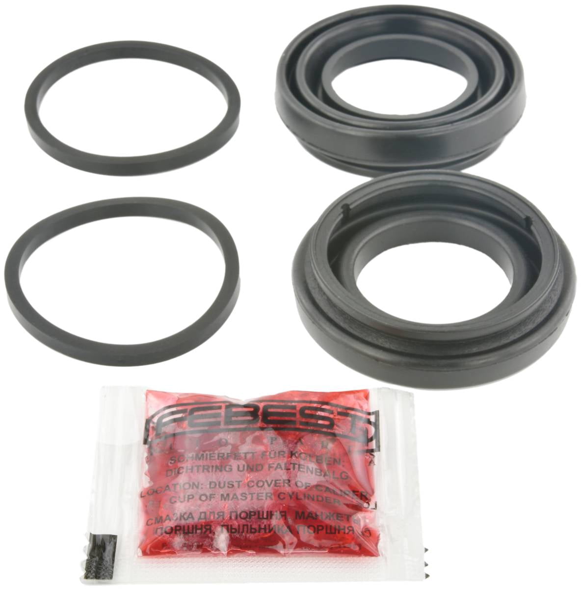 Rear Brake Caliper Repair Kit Febest 1775-A4R Oem 3D0698671 - Walmart.com