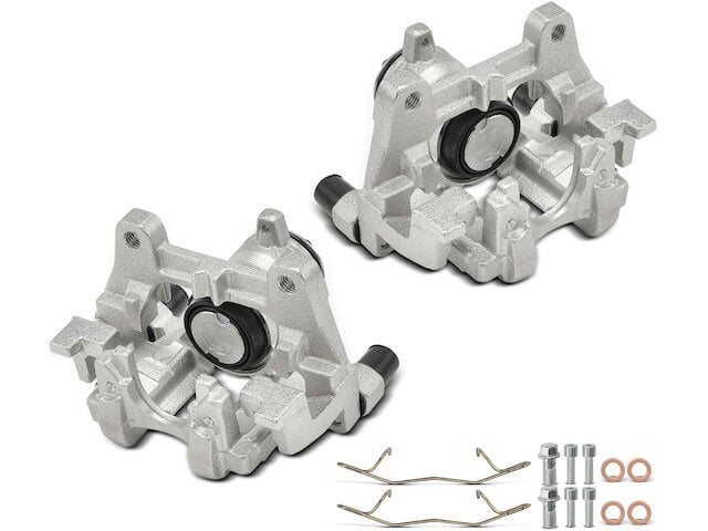 Rear Brake Caliper Set 2 - Compatible with 2013 - 2020 Ford Fusion 2.0L ...