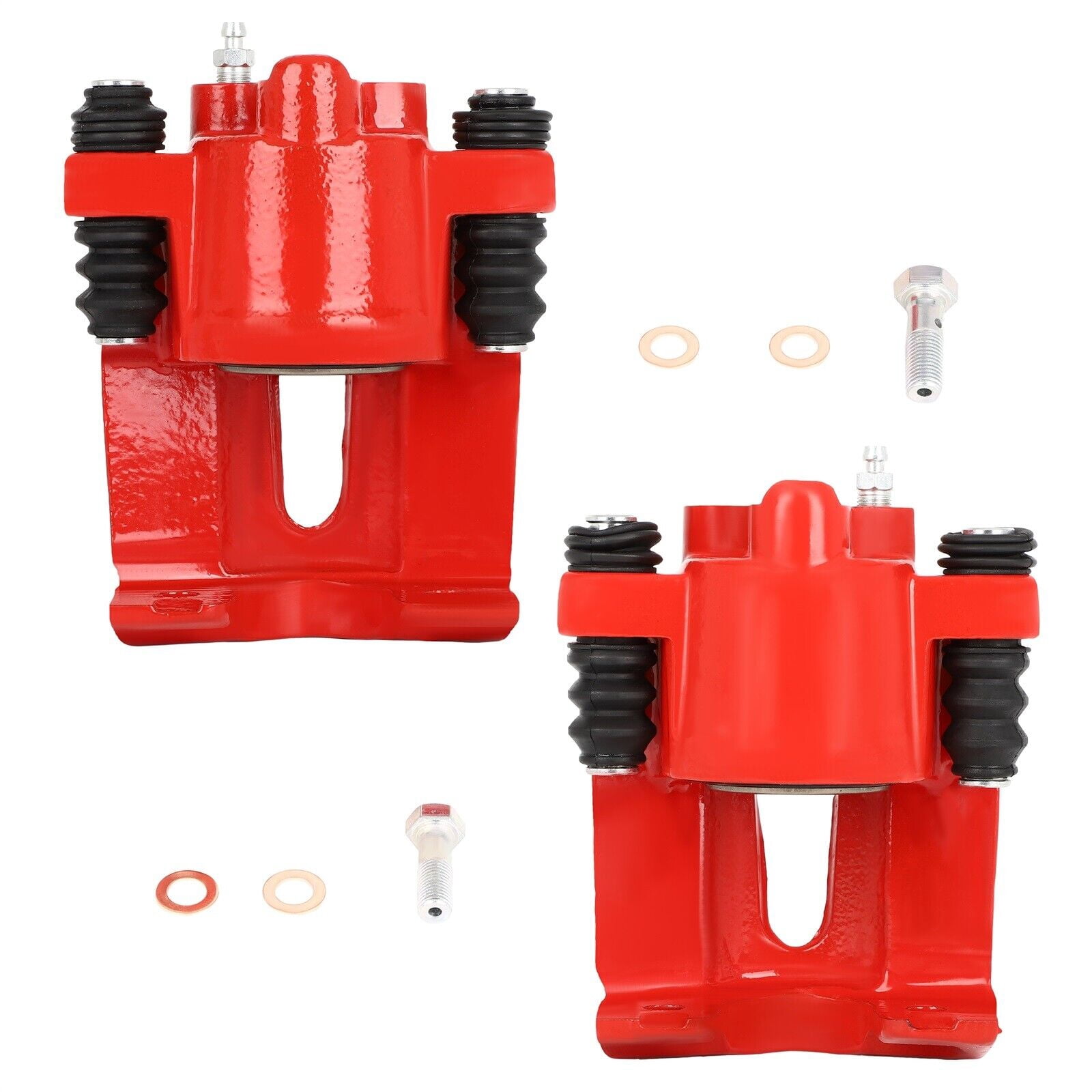 Rear Brake Calipers w/ Bracket Pair For Ford F-150 2004 2005 2006 2007 ...