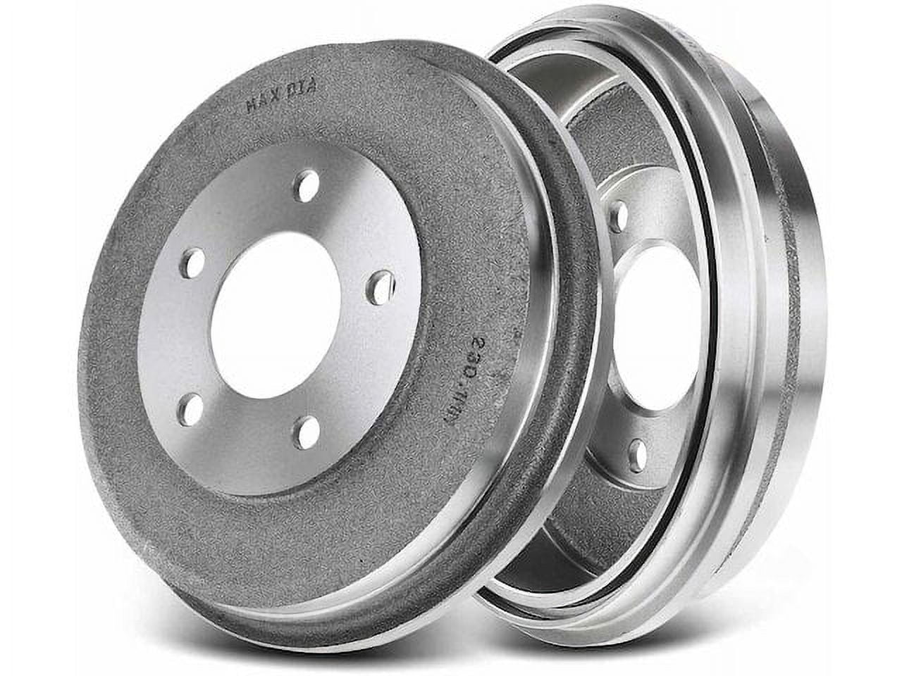 Rear Brake Drum Set 2 - Compatible with 2006 - 2015 Honda Civic 1.8L 4 ...