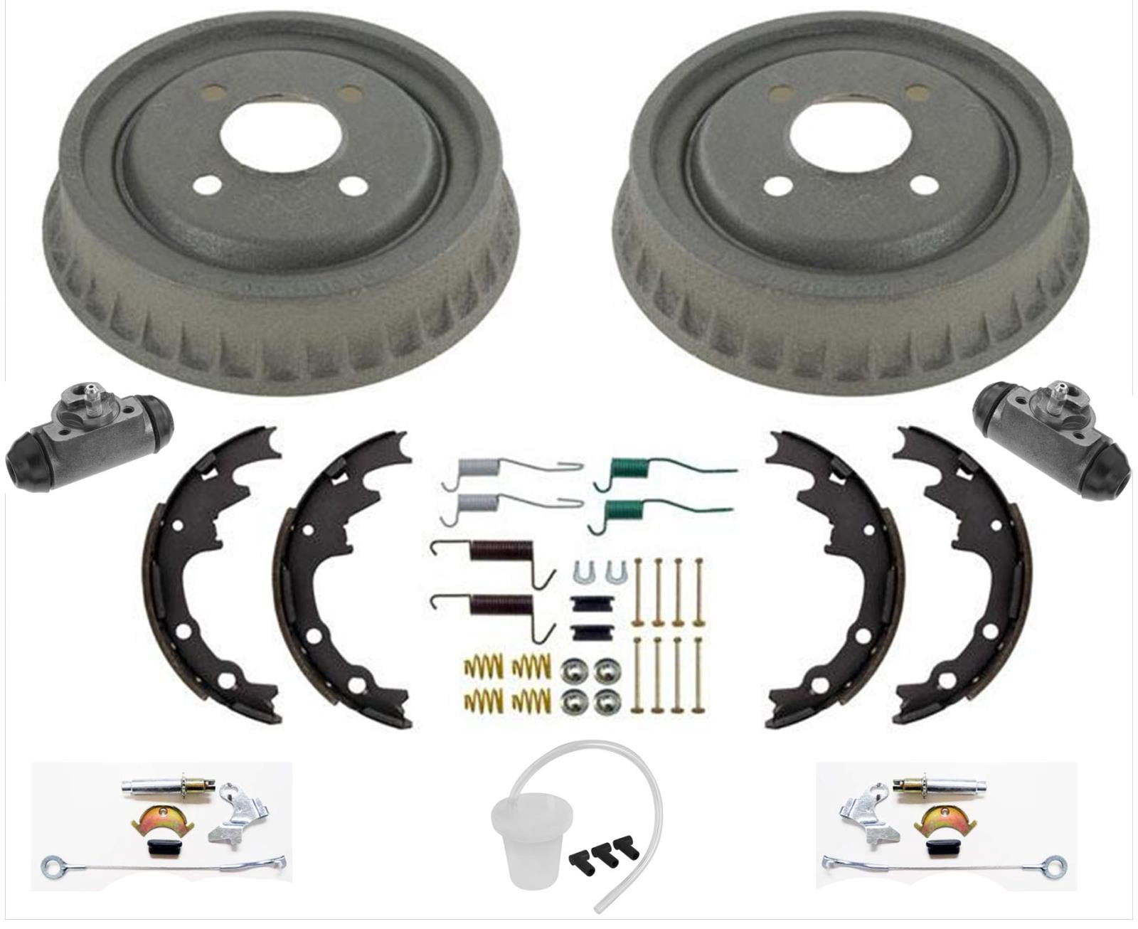 Rear Brake Drums Brake Shoes Springs Hardware for Ford Mustang 1985 ...
