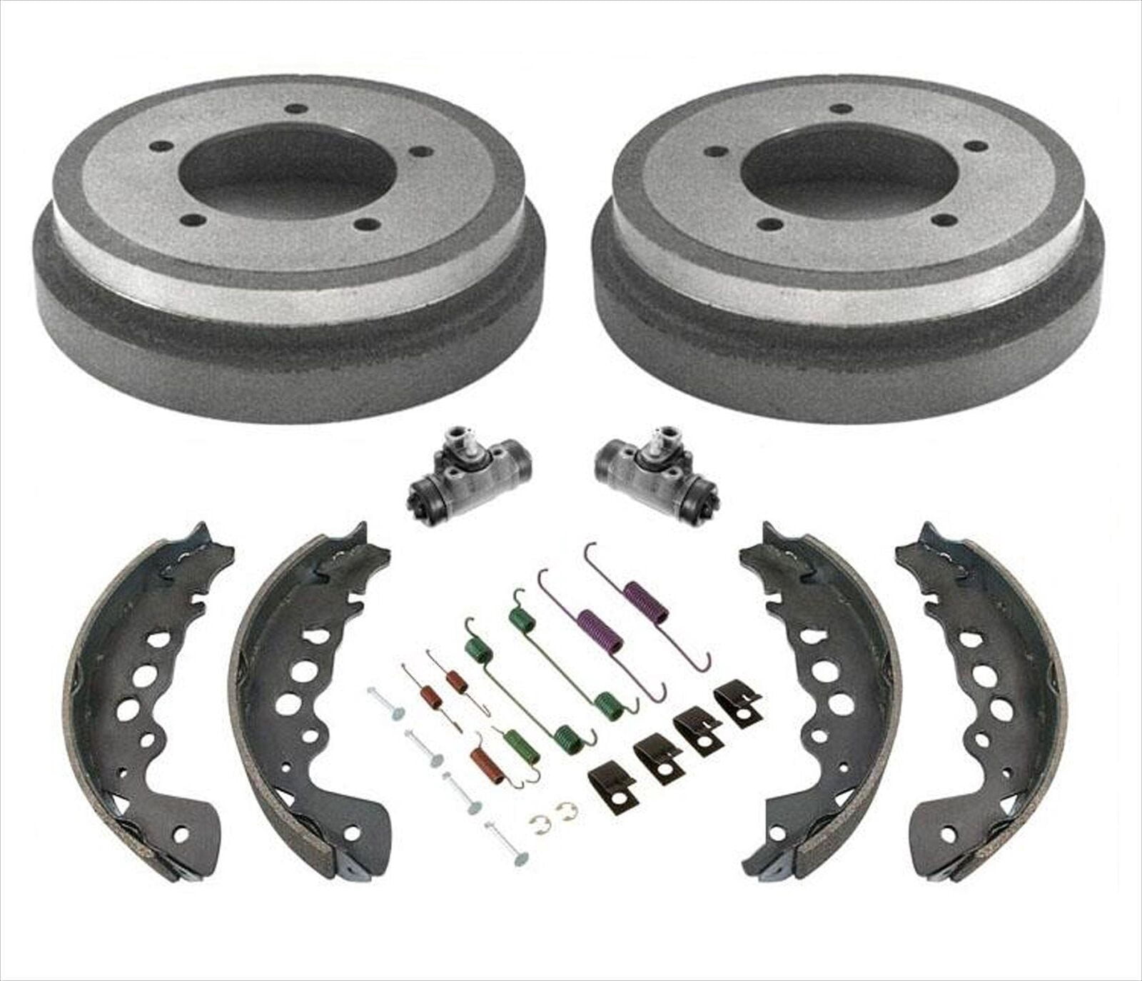 Rear Brake Drums, Shoes, Wheel Cylinders & Hardware Kit for 2000-2004 ...